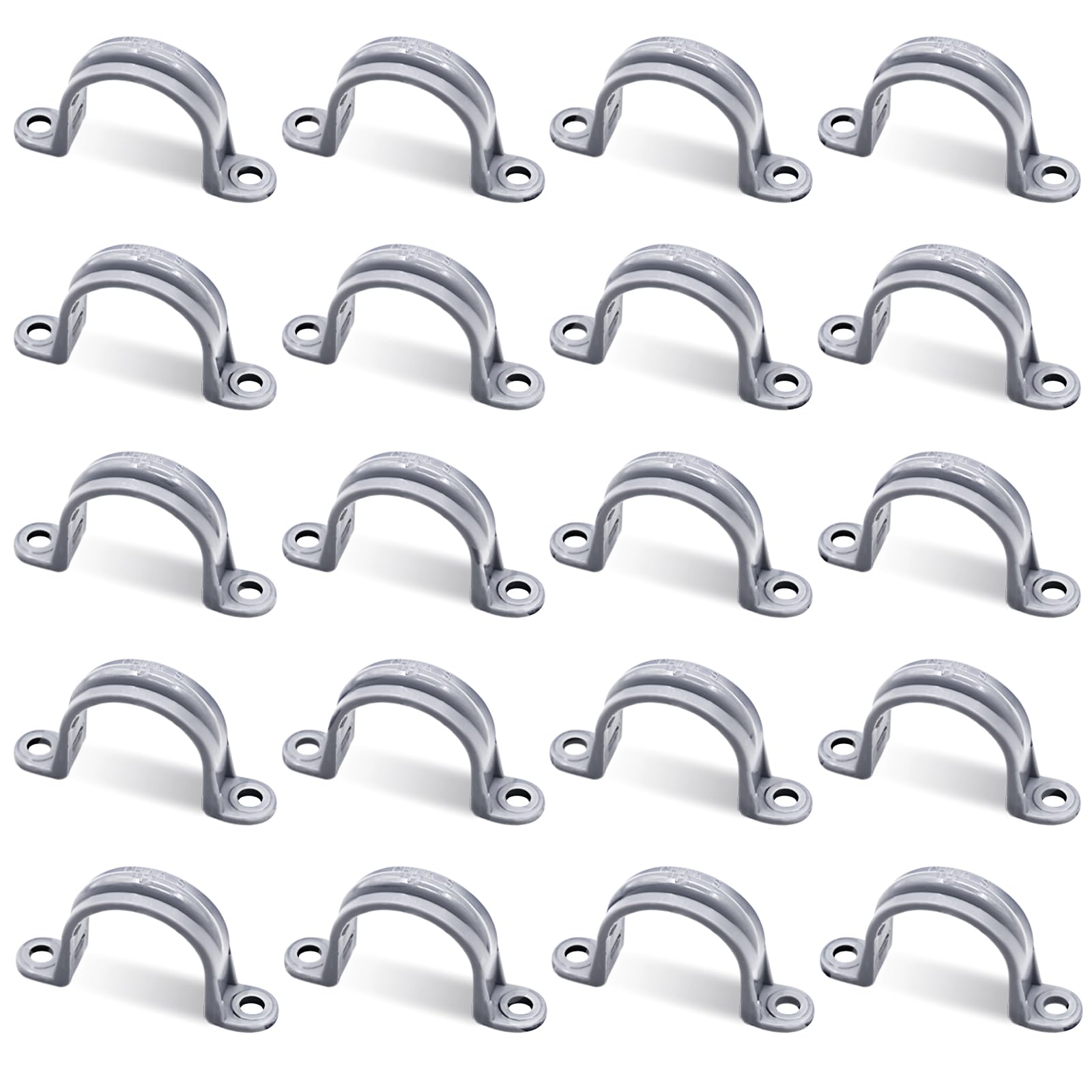 Snapklik.com : 1/2 Inch PVC Pipe Straps, 2-Hole Conduit Strap,Liquid ...