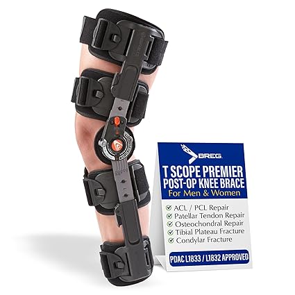 Amazon.com: Brace Direct Breg T Scope Premier XL Post Op Knee Brace for ...