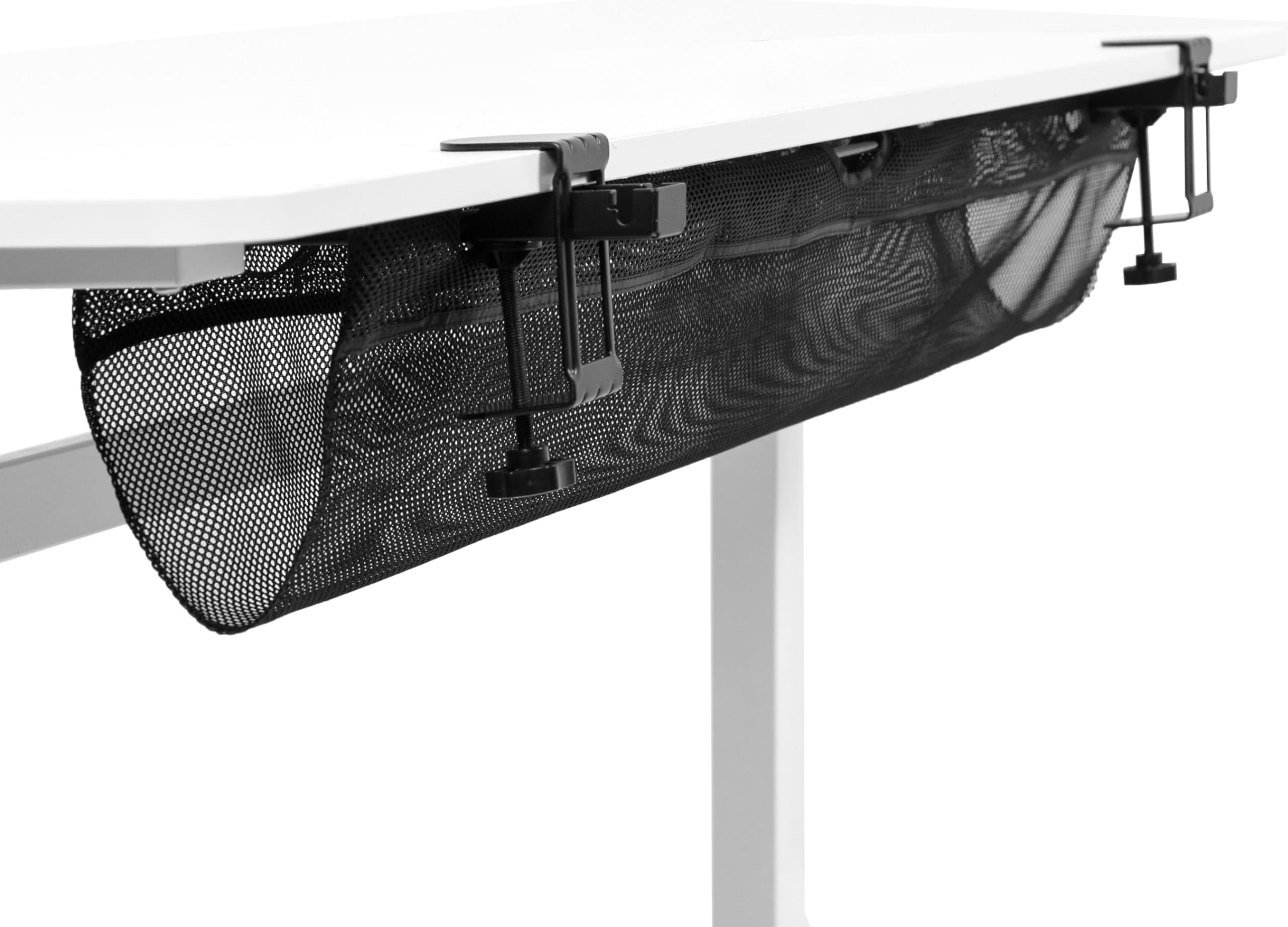 Amazon.com: VIVO Mesh Fabric 44 Inch Clamp-on Under Desk Cable Net, Sit ...