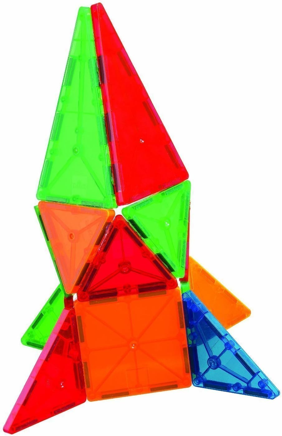 Mag-Genius Award Winning building Tiles Clear Colours 3D Brain Building ...