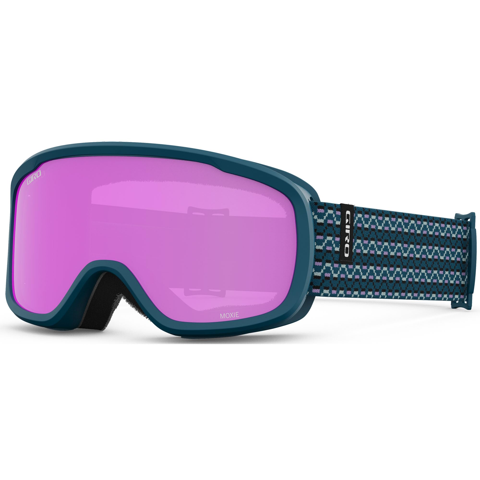 Snapklik.com : Giro Moxie Womens Snow Goggle - Harbor Blue Sequence Strap