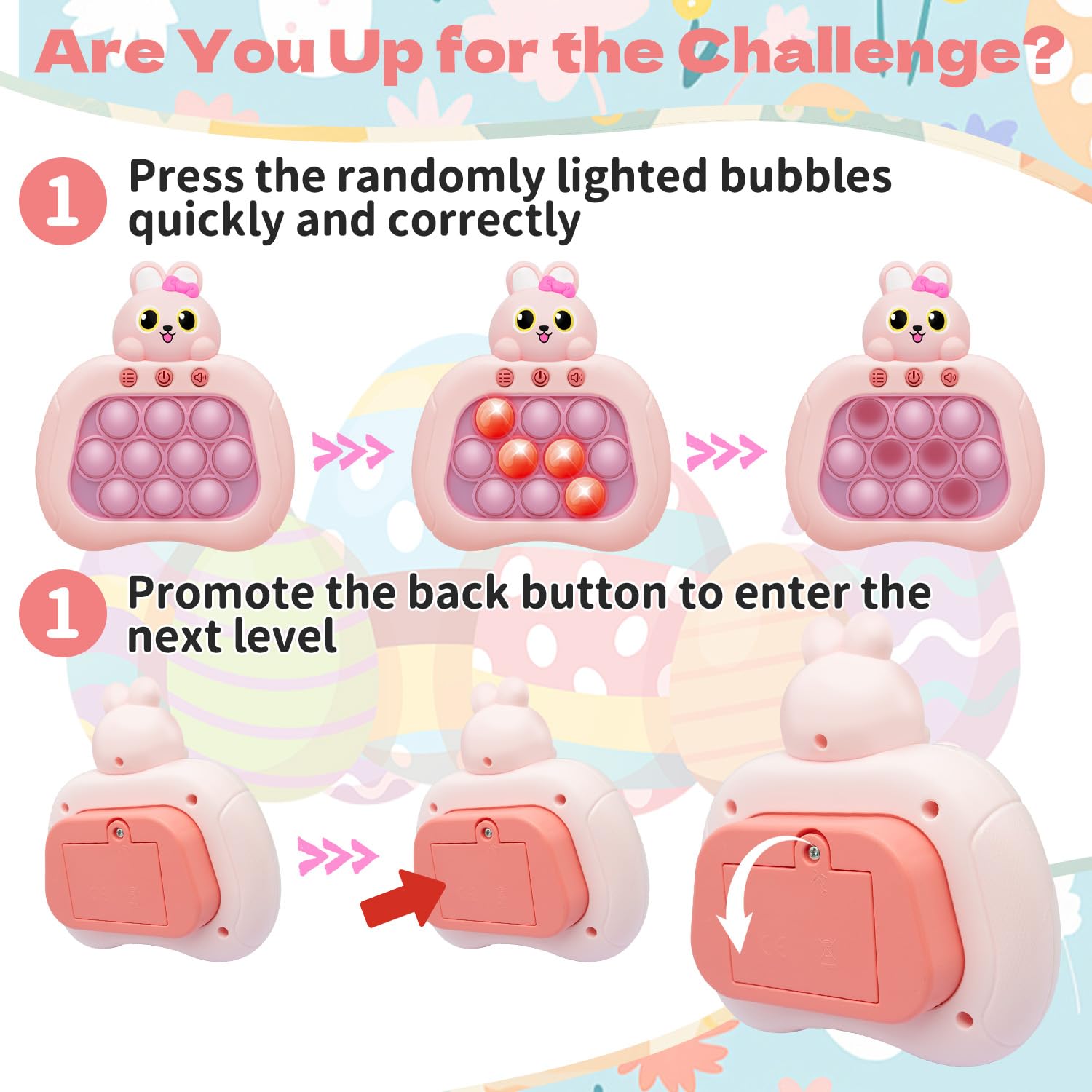 Snapklik.com : Quick Push Pop Fidget Game Toys For Christmas, Santa ...