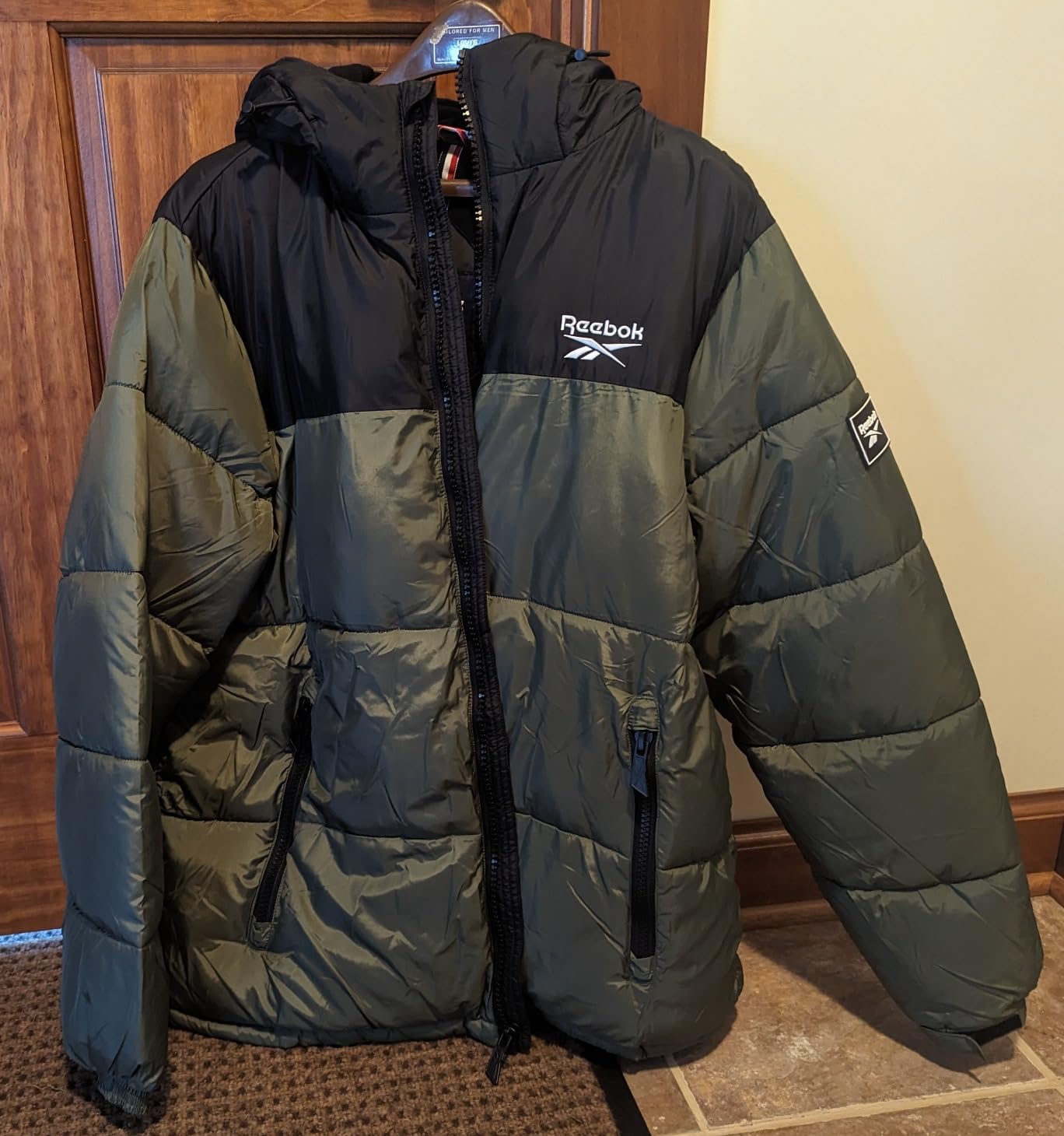 $9/mo - Finance Reebok Men's Winter Jacket - Heavyweight Quilted Puffer ...