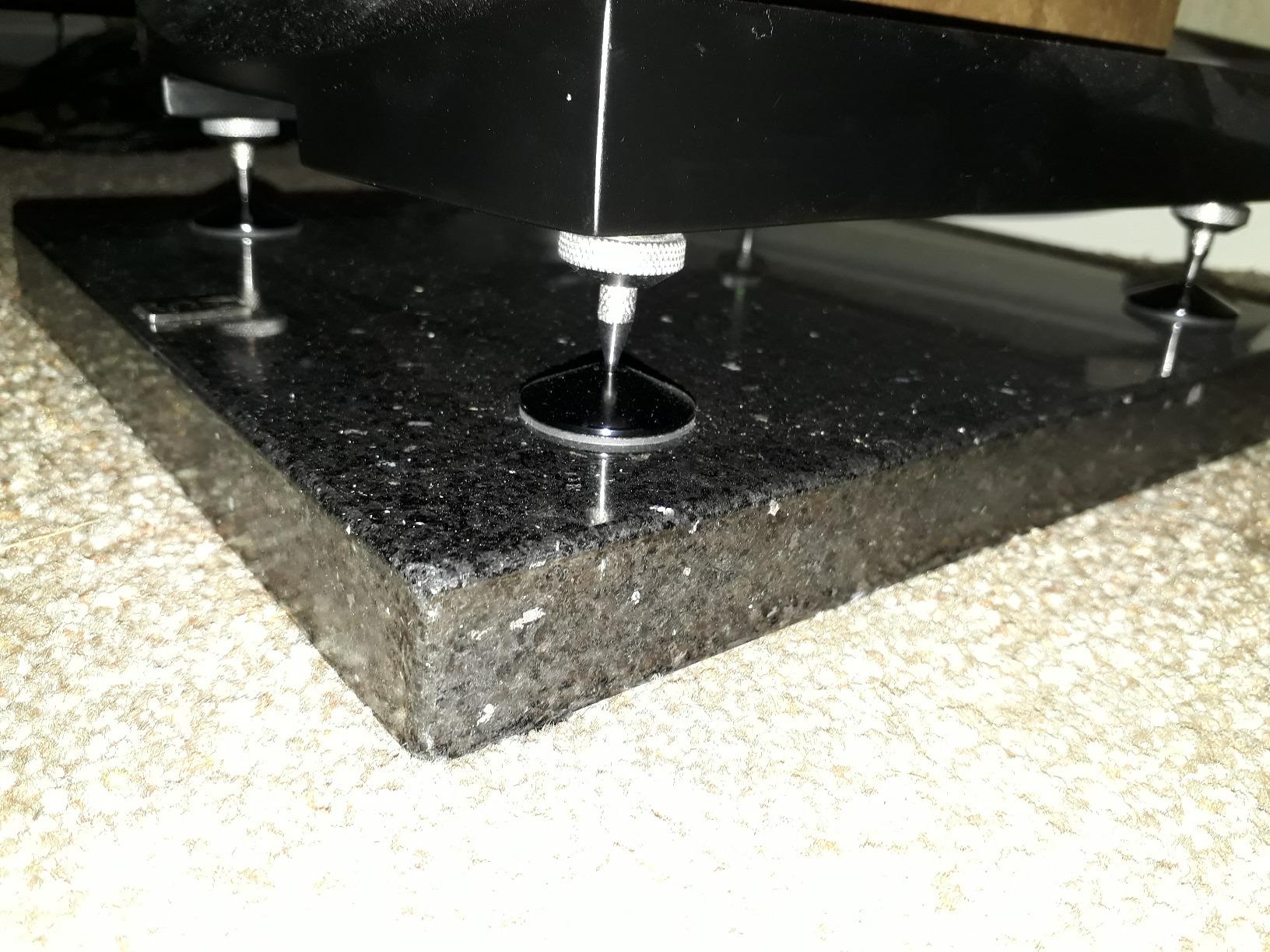 Set of 8 AudioSerenity Satin Black Hi-Fi Spike Shoes: Amazon.co.uk ...