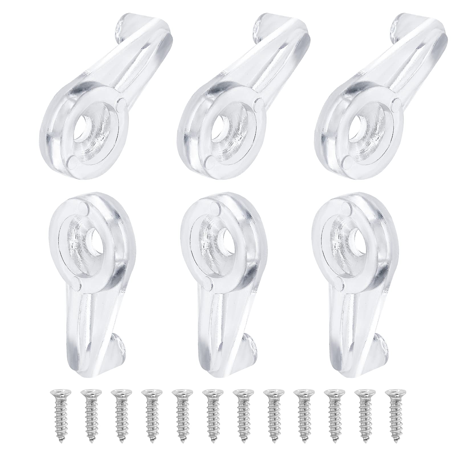 Jiozermi 60 Pcs Glass Window Retainer Clips Kit, Transparent Mirror ...