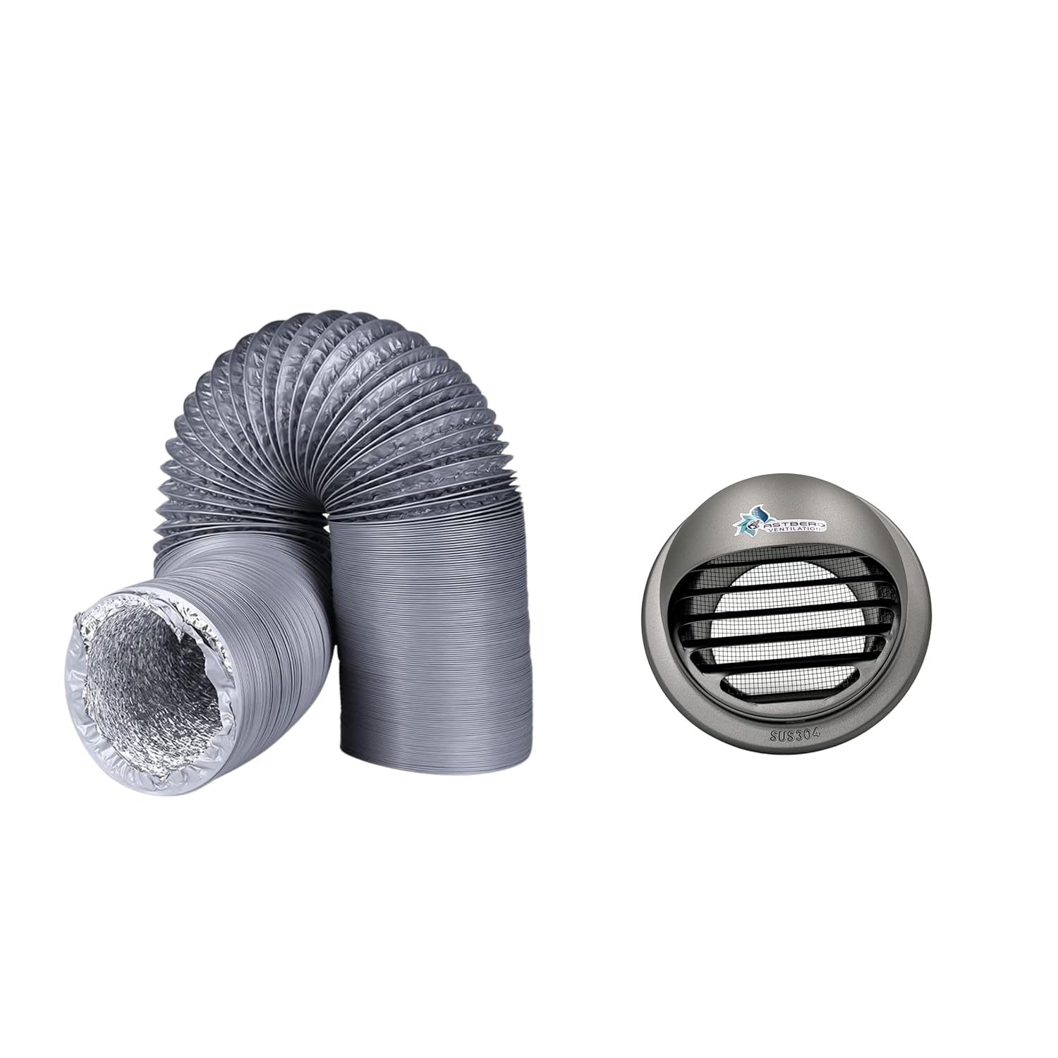 Astberg PVC Flexible Pipe /1 Steel Cowl Powder Coated/Chimney Outer ...