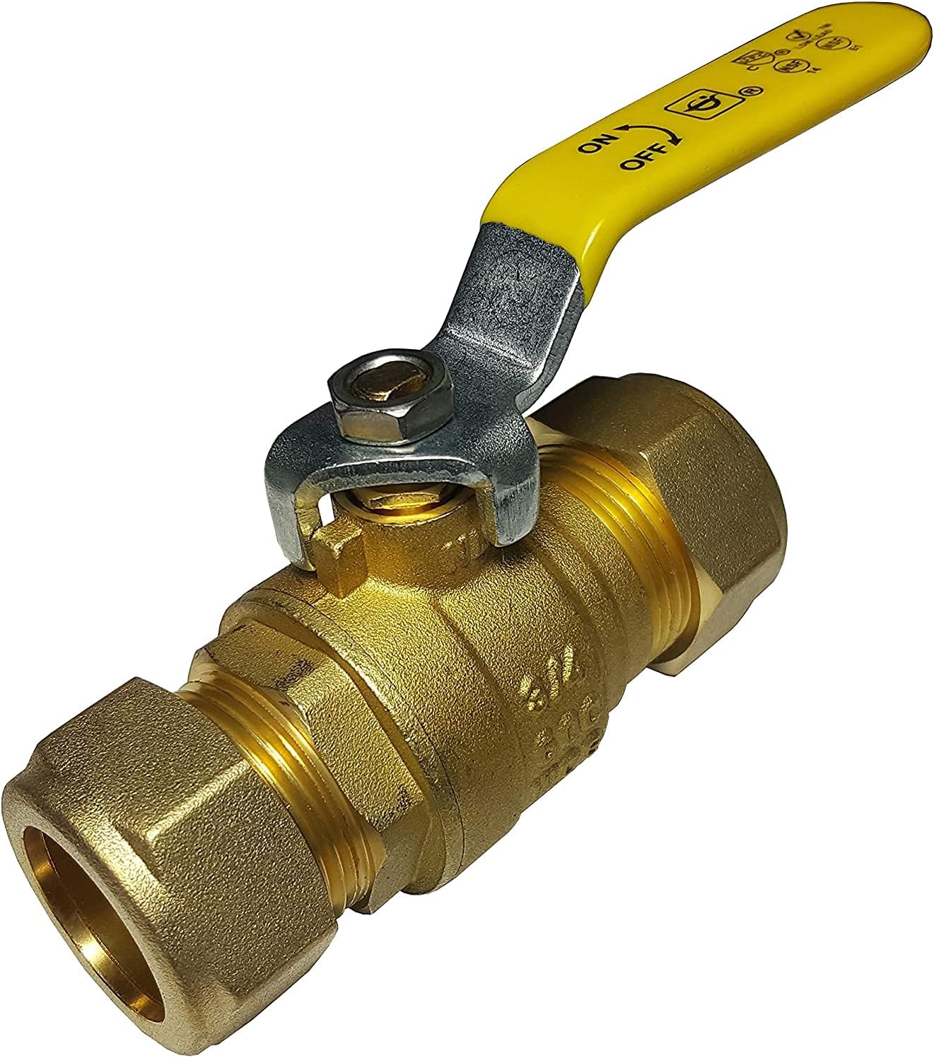 10 Pieces XFITTING 3/4" Compression Ball Valve - Full Port, Brass, 600 ...