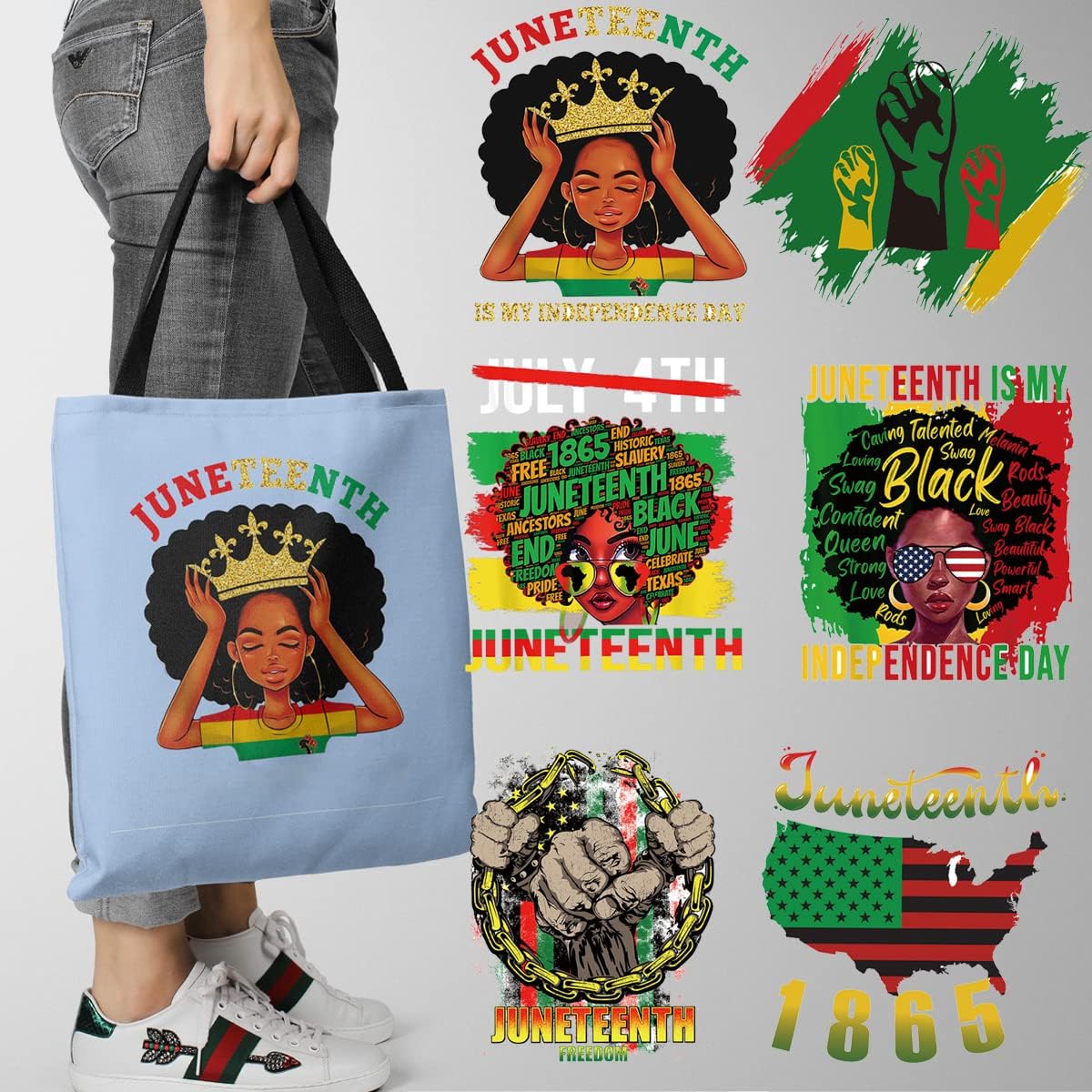 Amazon.com: 25 Sheets Juneteenth Iron on Decals HTV Heat Transfer Vinyl ...