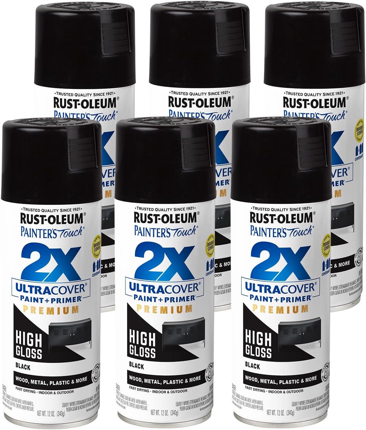 Rust-Oleum 331172 Painter's Touch 2X Ultra Cover Spray Paint, 12 oz ...