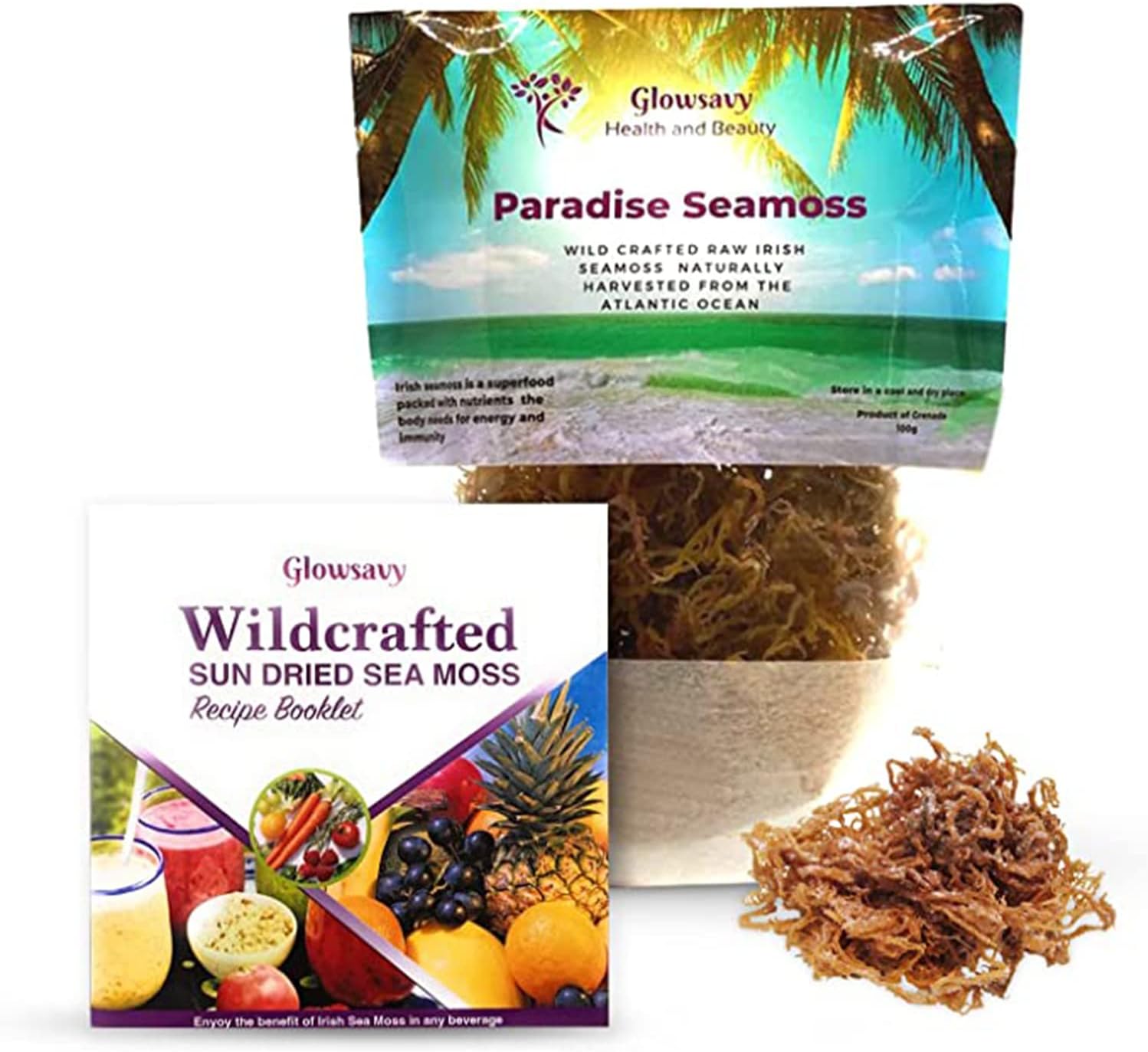 Amazon.com: Organic Sea Moss - Wild Crafted from Caribbean Waters - 100 ...