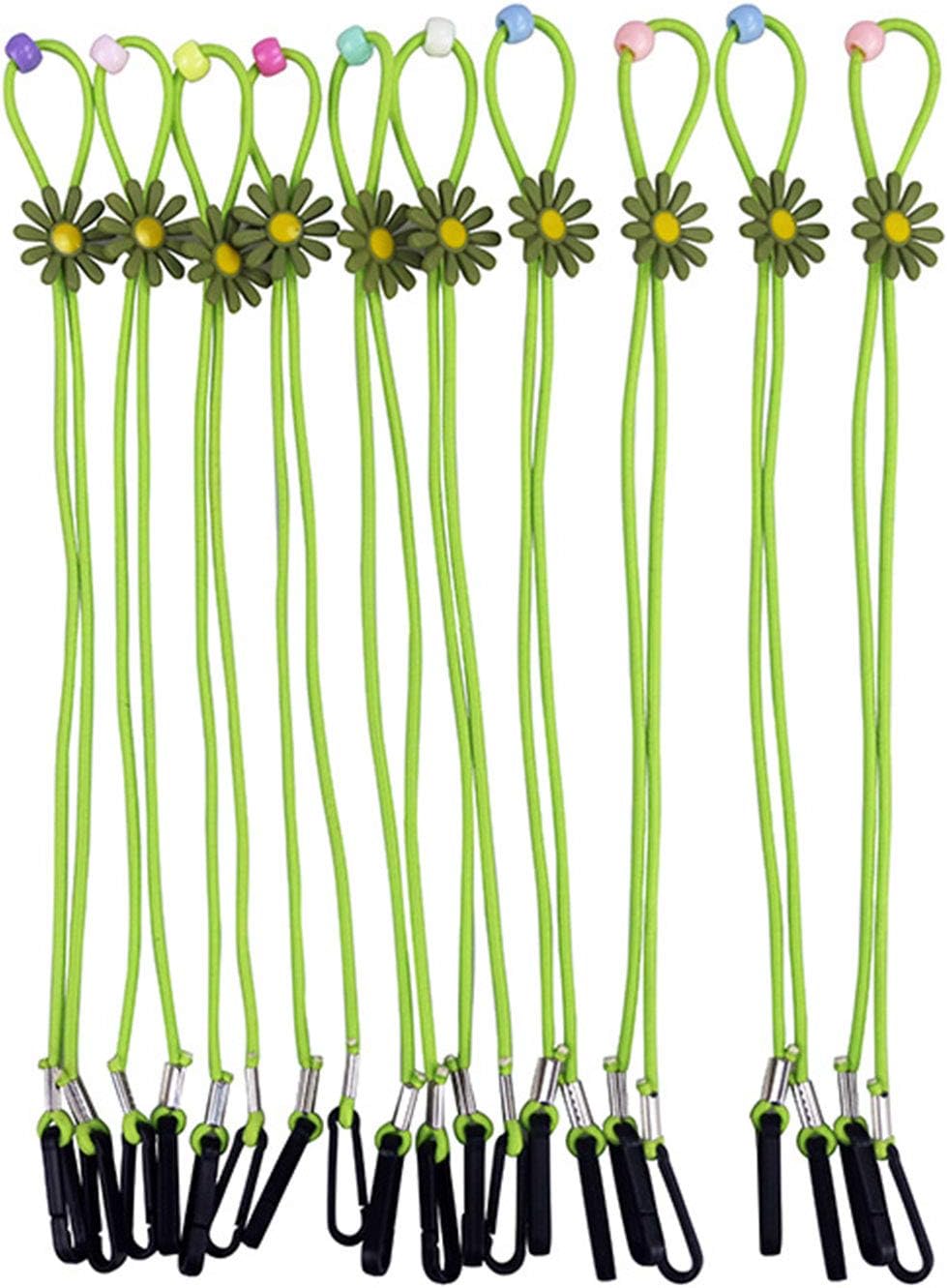 10Pcs Adjustable Strap Face Lanyard Extender with Clips Safety Cover ...