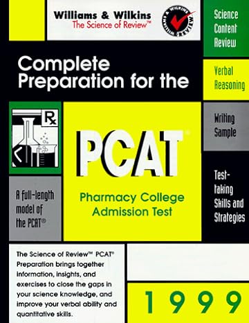 Complete Preparation for the PCAT: 1999 Edition: 9780683305517: Amazon ...