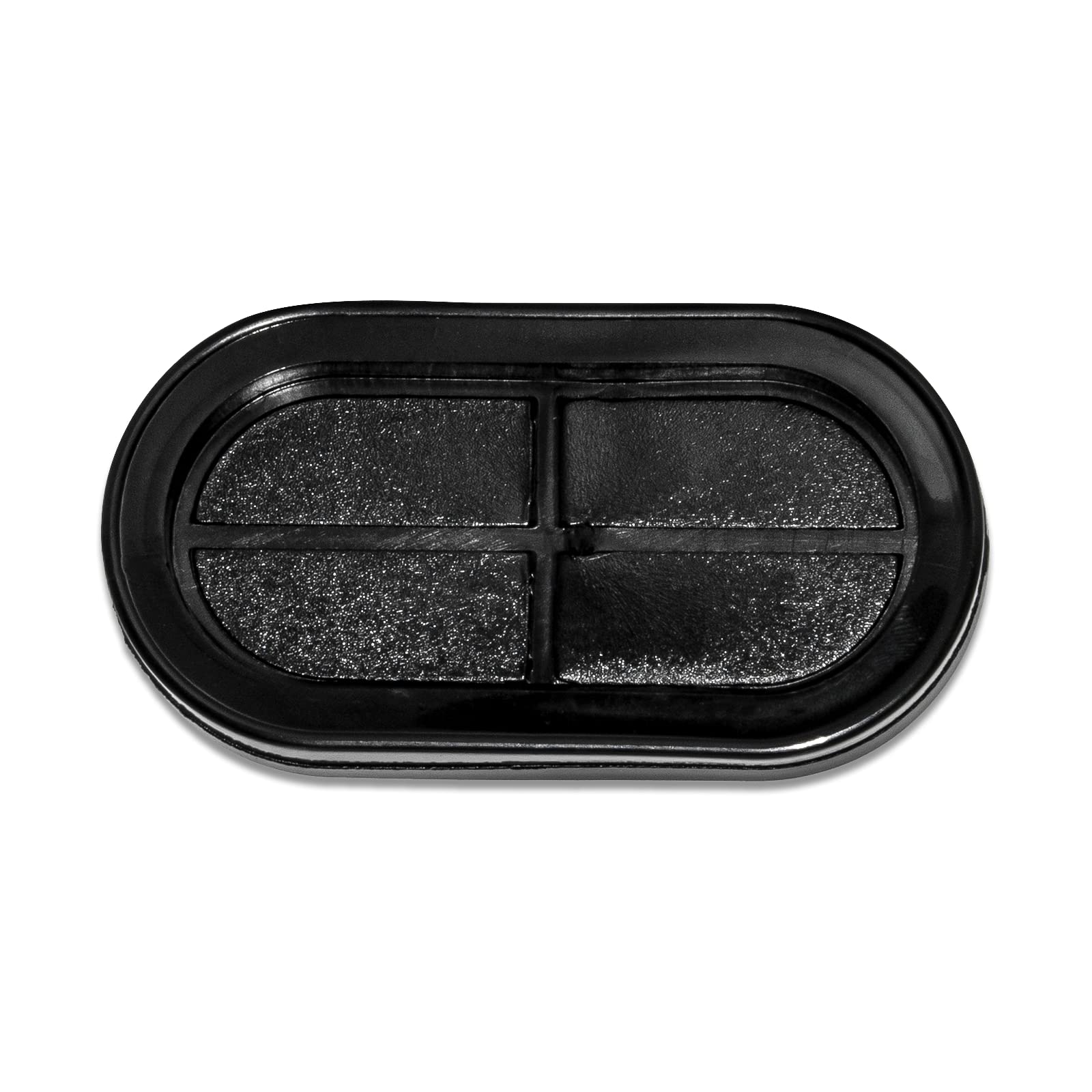 Snapklik.com : Black 25 X 40 Mm, 1" X 1-9/16" Drill Hole Double-Sided ...