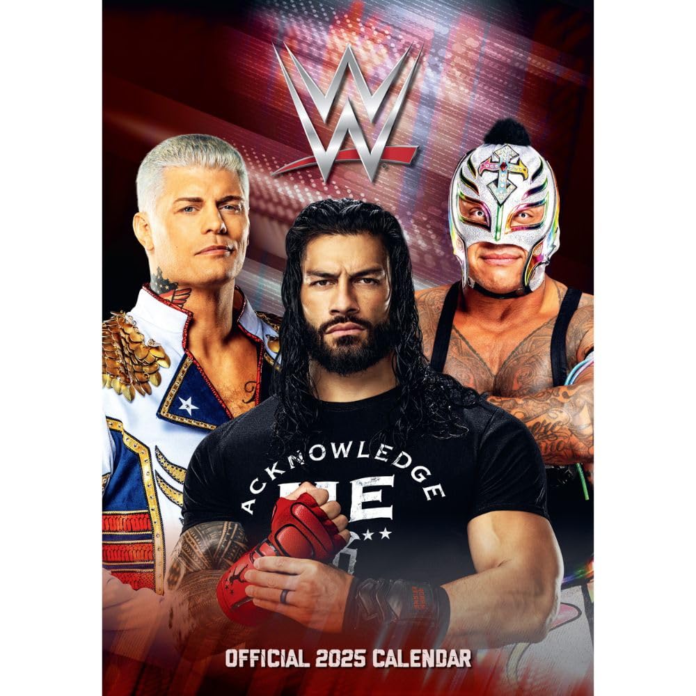 Buy 2025 WWE Men Month to View A3 Wrestling Official Product: Original ...
