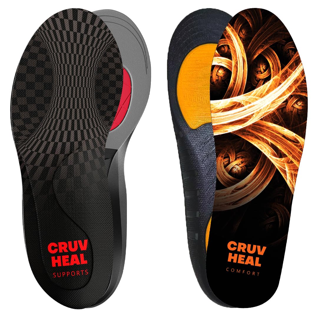 Amazon.com: Cruvheal Work Orthotic and Max Comfort Men Cushioning ...