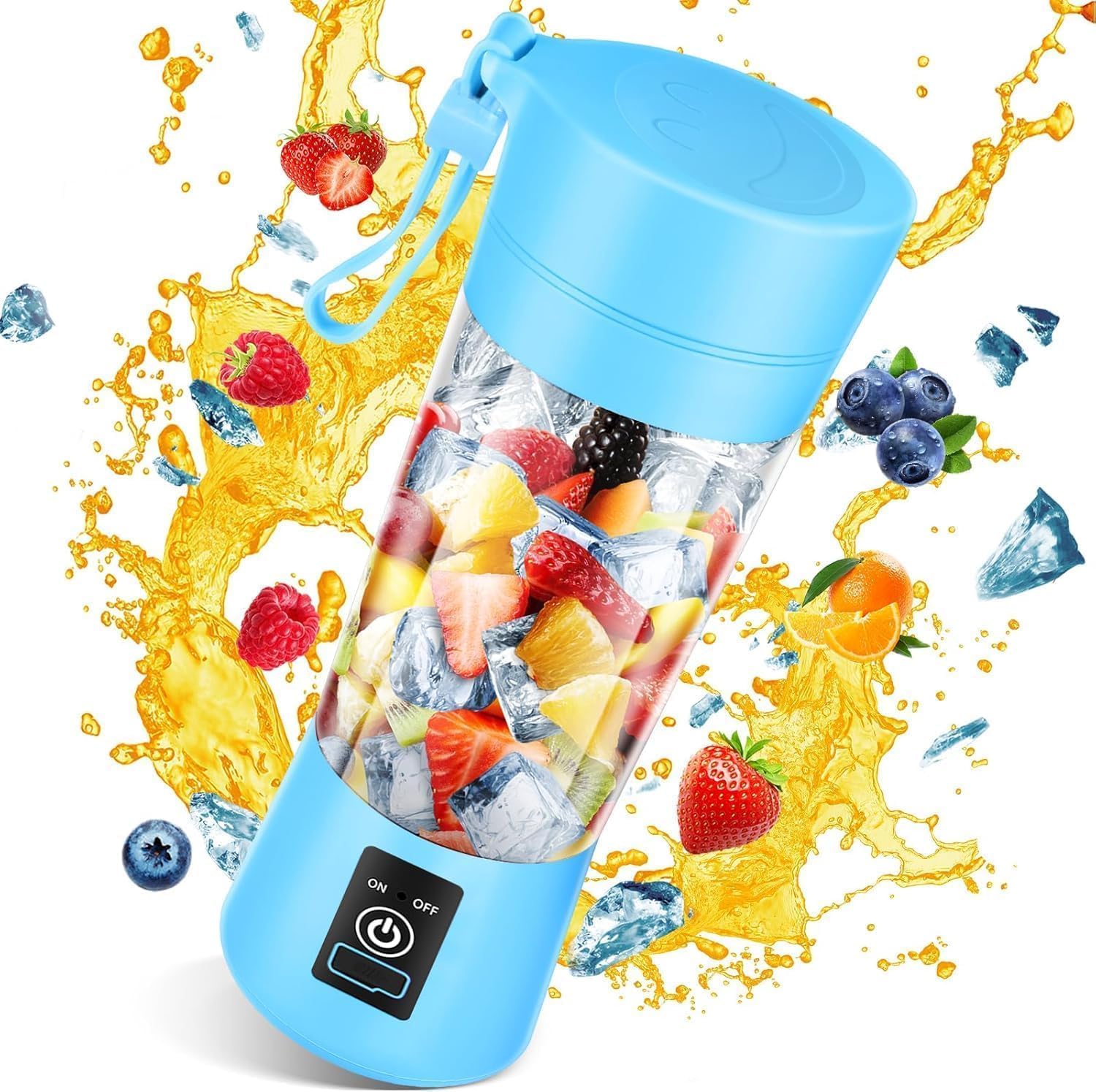 Amazon.com: Portable Blender for Shakes & Smoothies, 6-Blade Juicer Cup ...