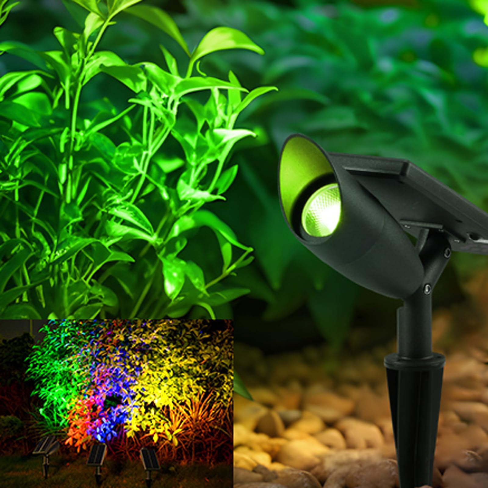 Boajuna solar Spot Outdoor Landscape LED Lighting Waterproof Graden ...
