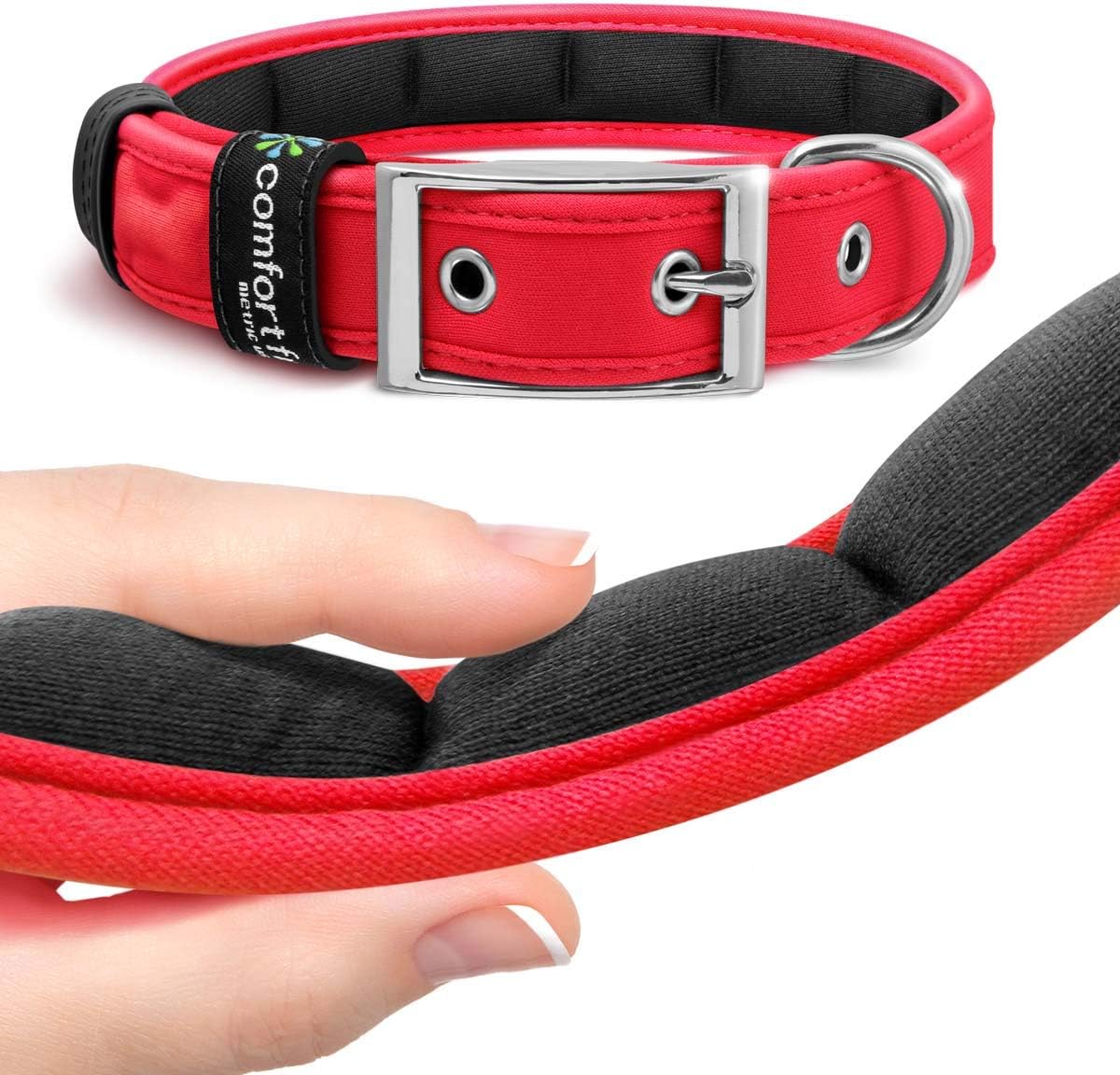 Amazon.com : Metric USA - Comfort fit Dog Collar with Buckle Soft ...
