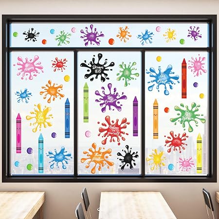 Amazon.com: GreenPine 7 Sheets Inspirational Quotes Window Clings ...