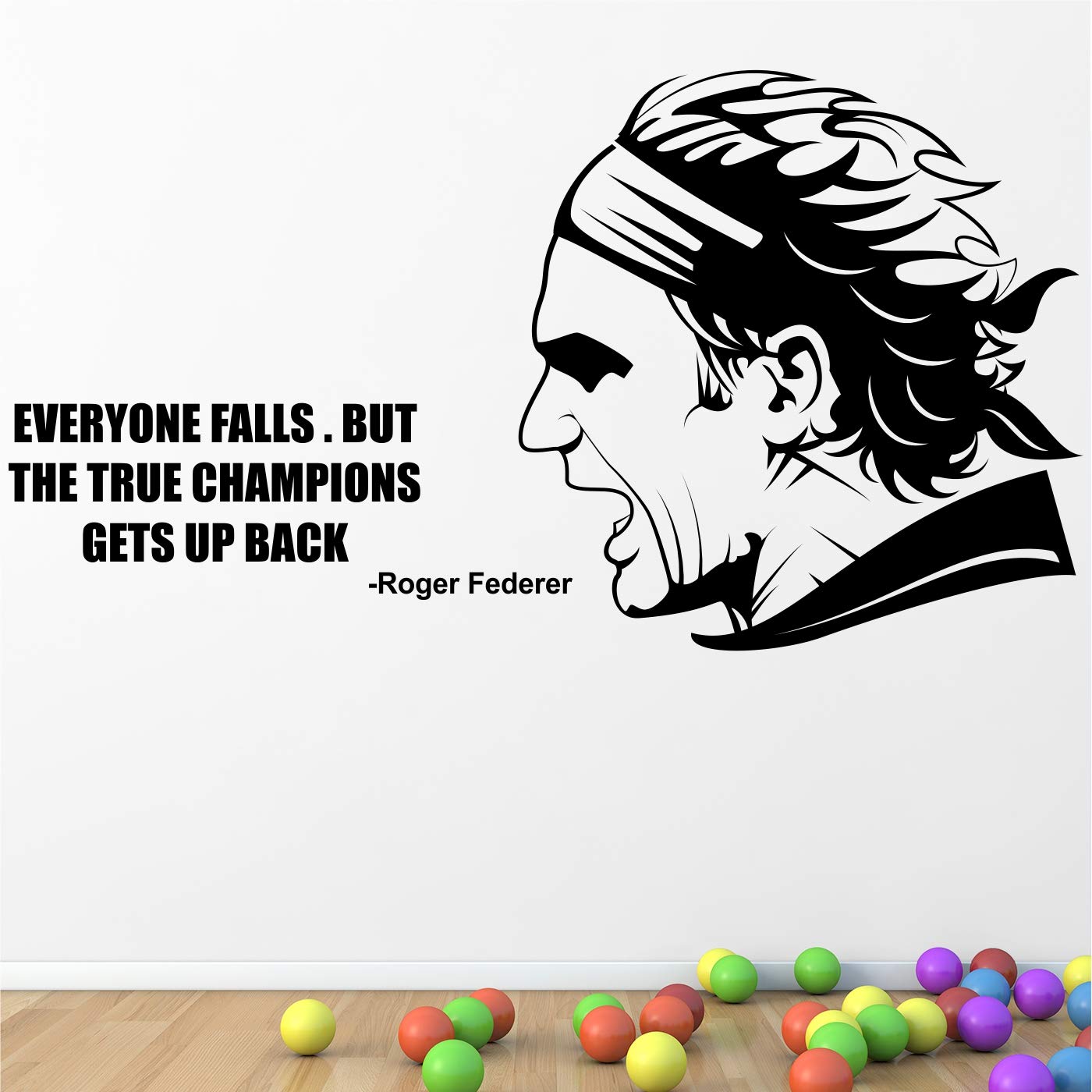 StickMe 'Roger Federer - Office - Sports - Inspirational Motivational ...