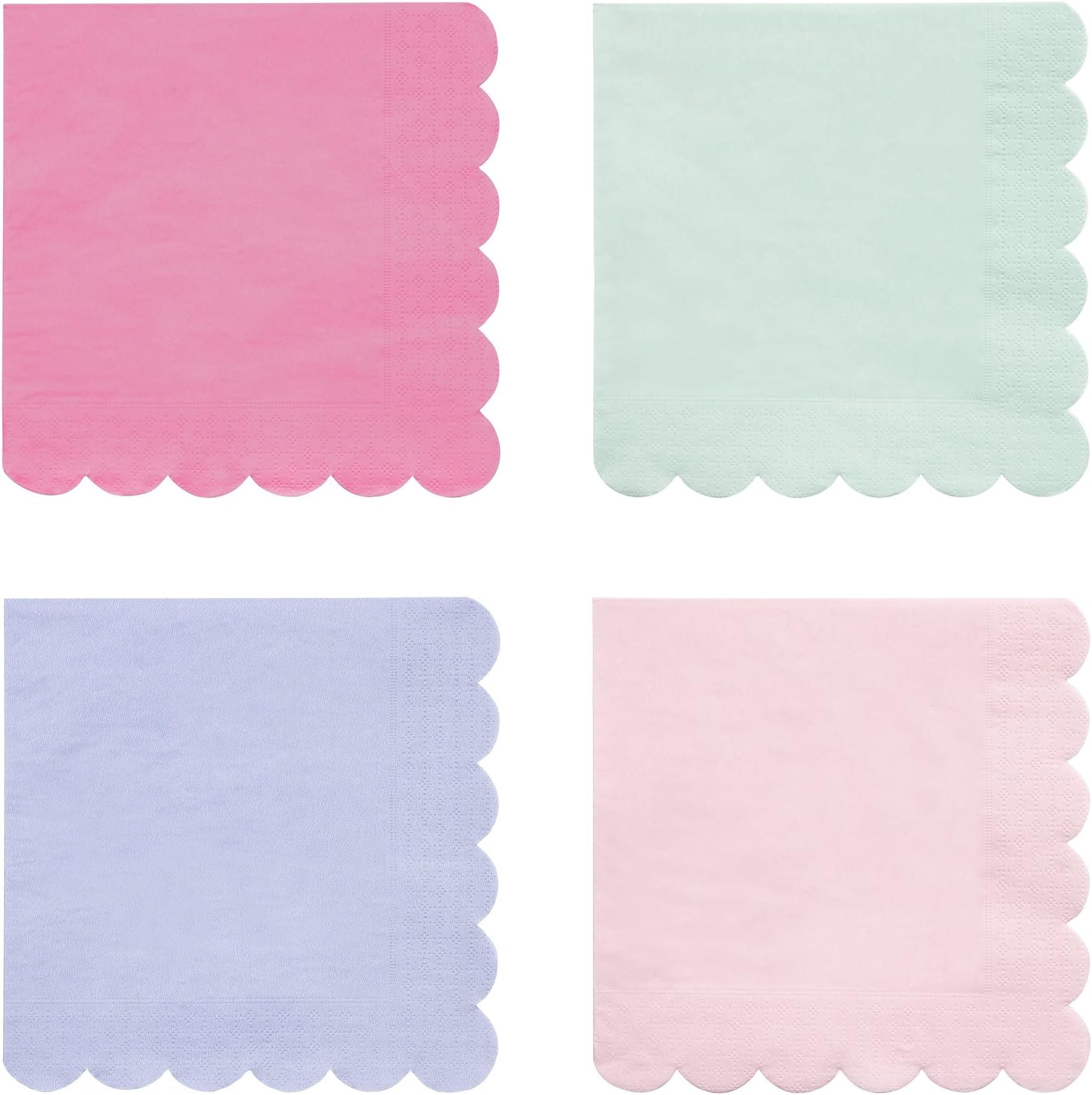 Amazon.com: Meri Meri Disposable Paper Napkins (Pack of 20), Scalloped ...