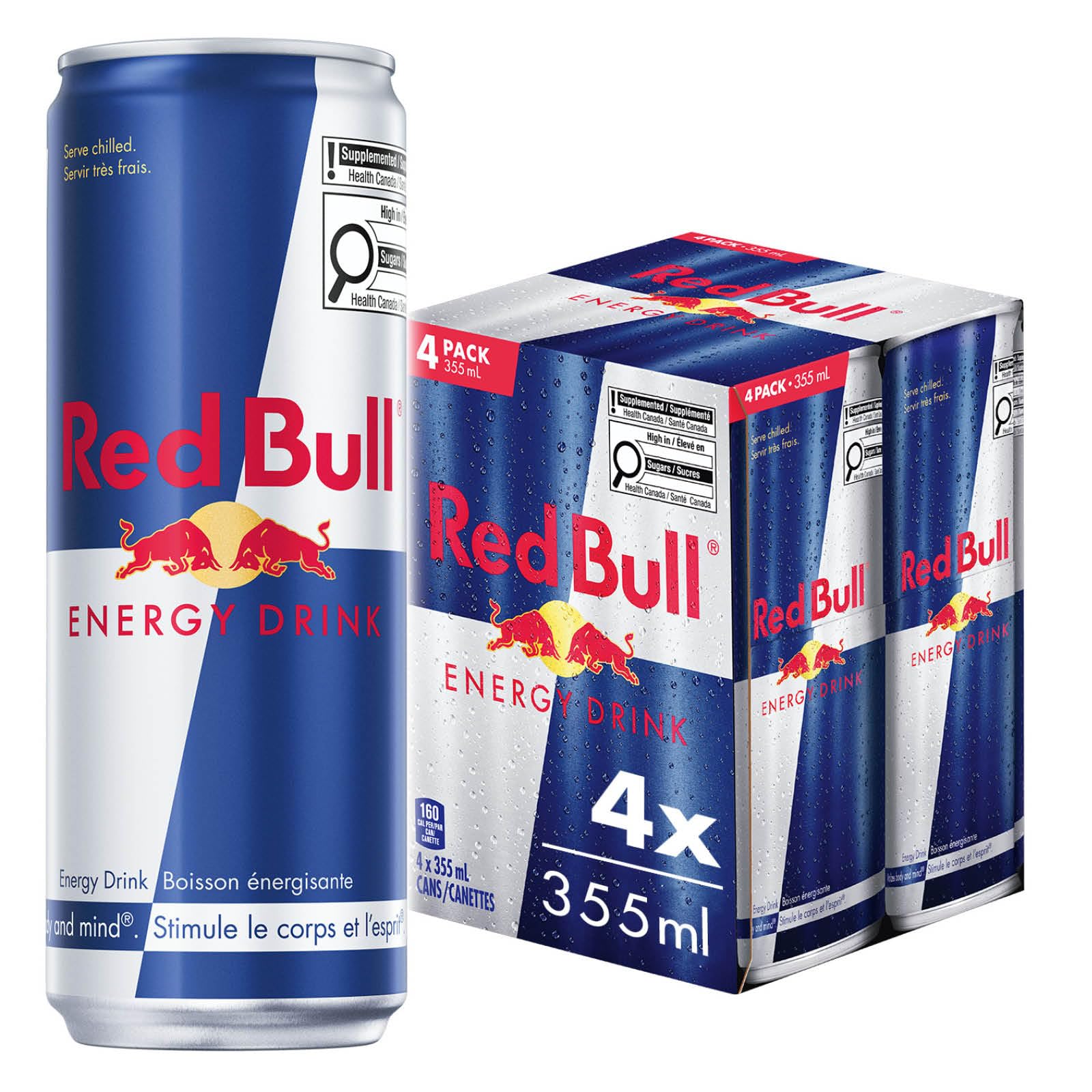 Red Bull Energy Drink, 355ml (4 pack) : Amazon.ca: Grocery & Gourmet Food