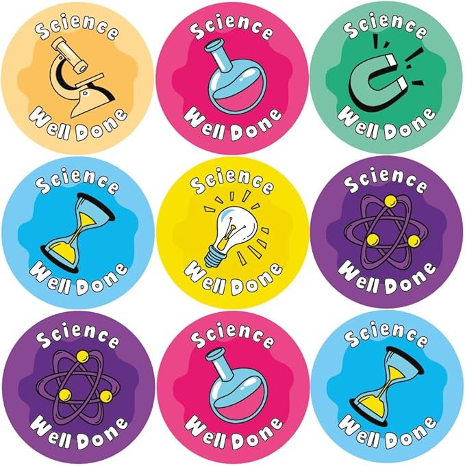 144 Science Well Done Reward Stickers For Children, Teachers & Parents ...