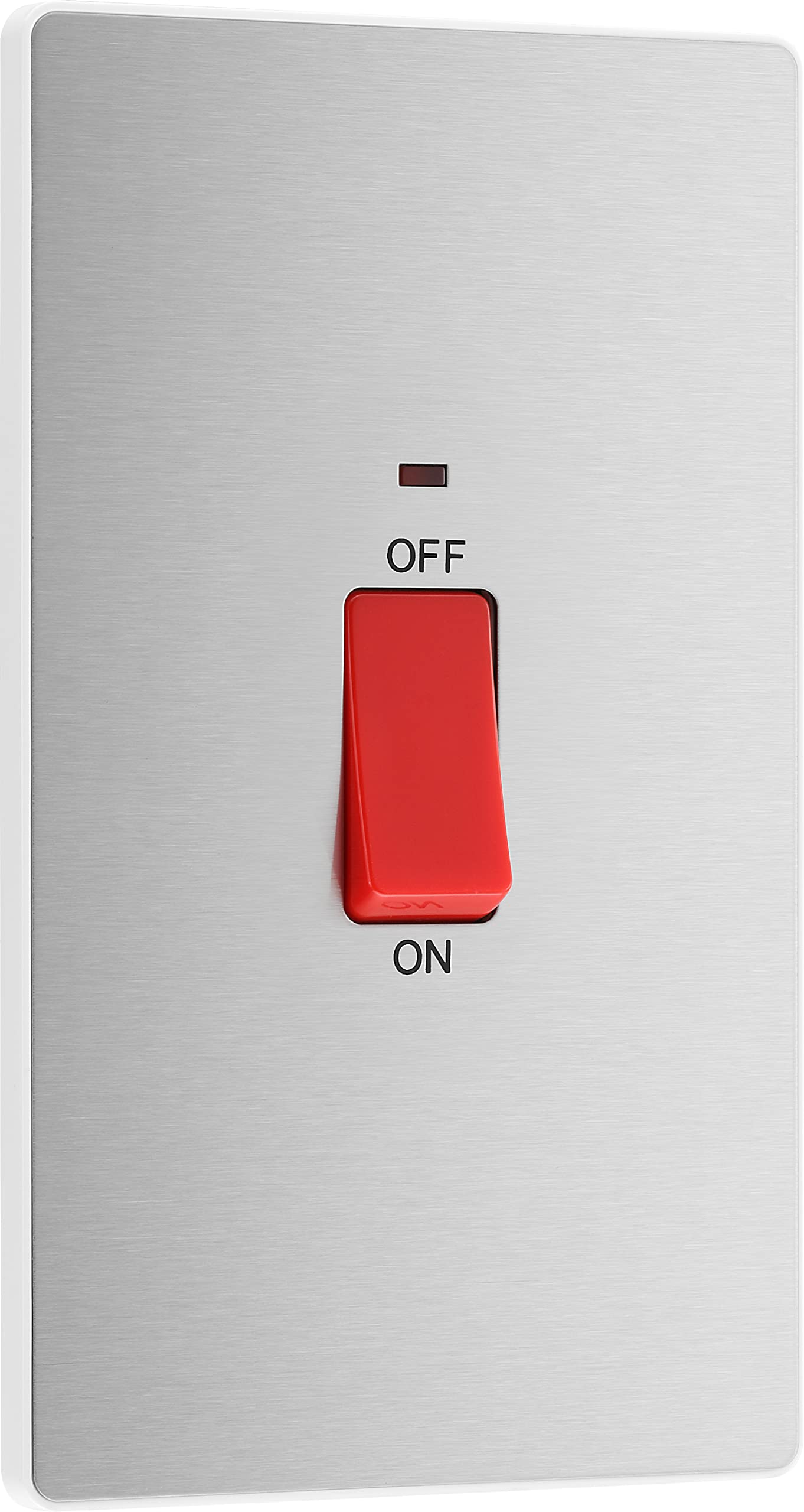 BG Electrical Evolve Double Pole Rectangular Switch with LED Power ...