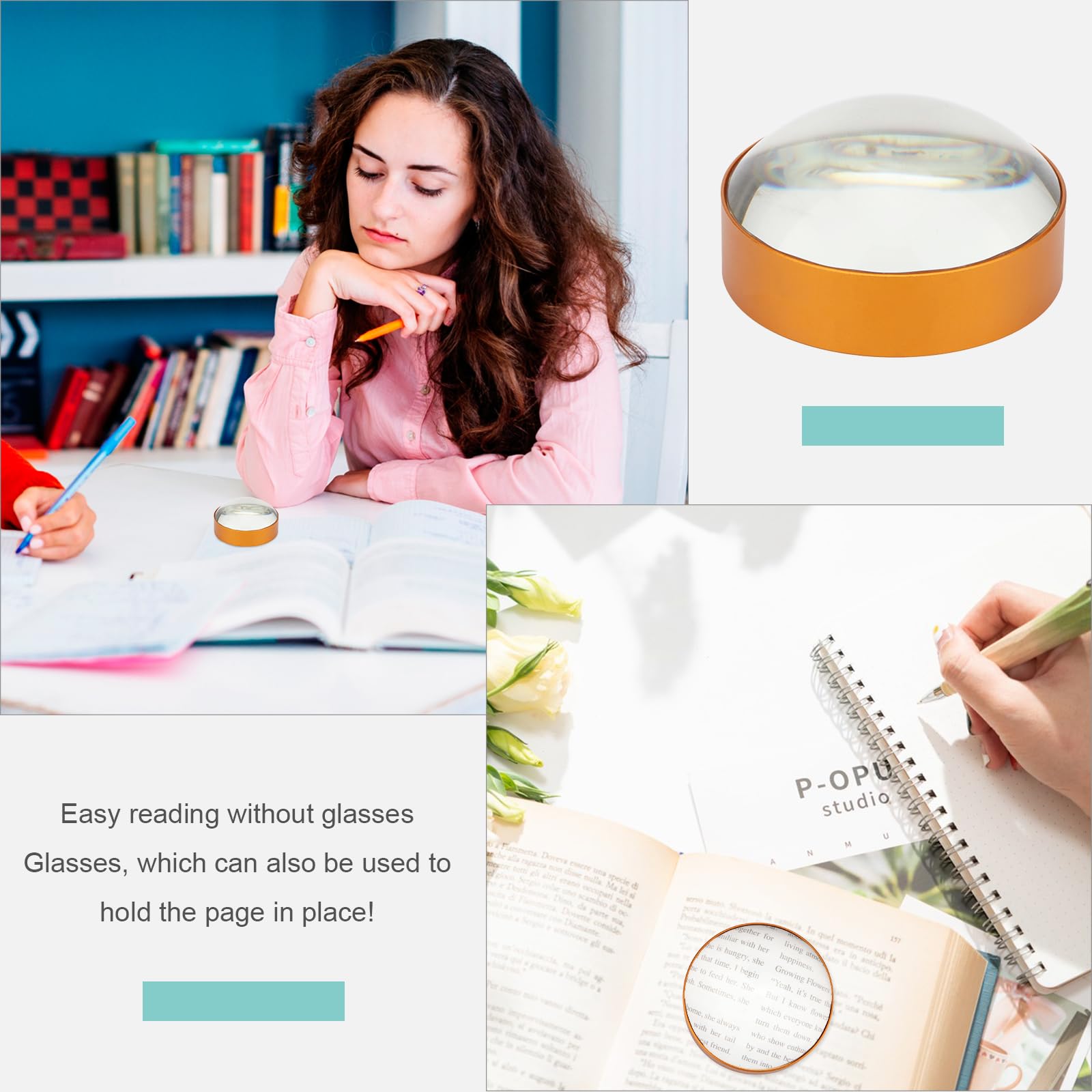 Snapklik.com : Rongon Crystal Dome Magnifier 6X Paperweight Magnifying ...