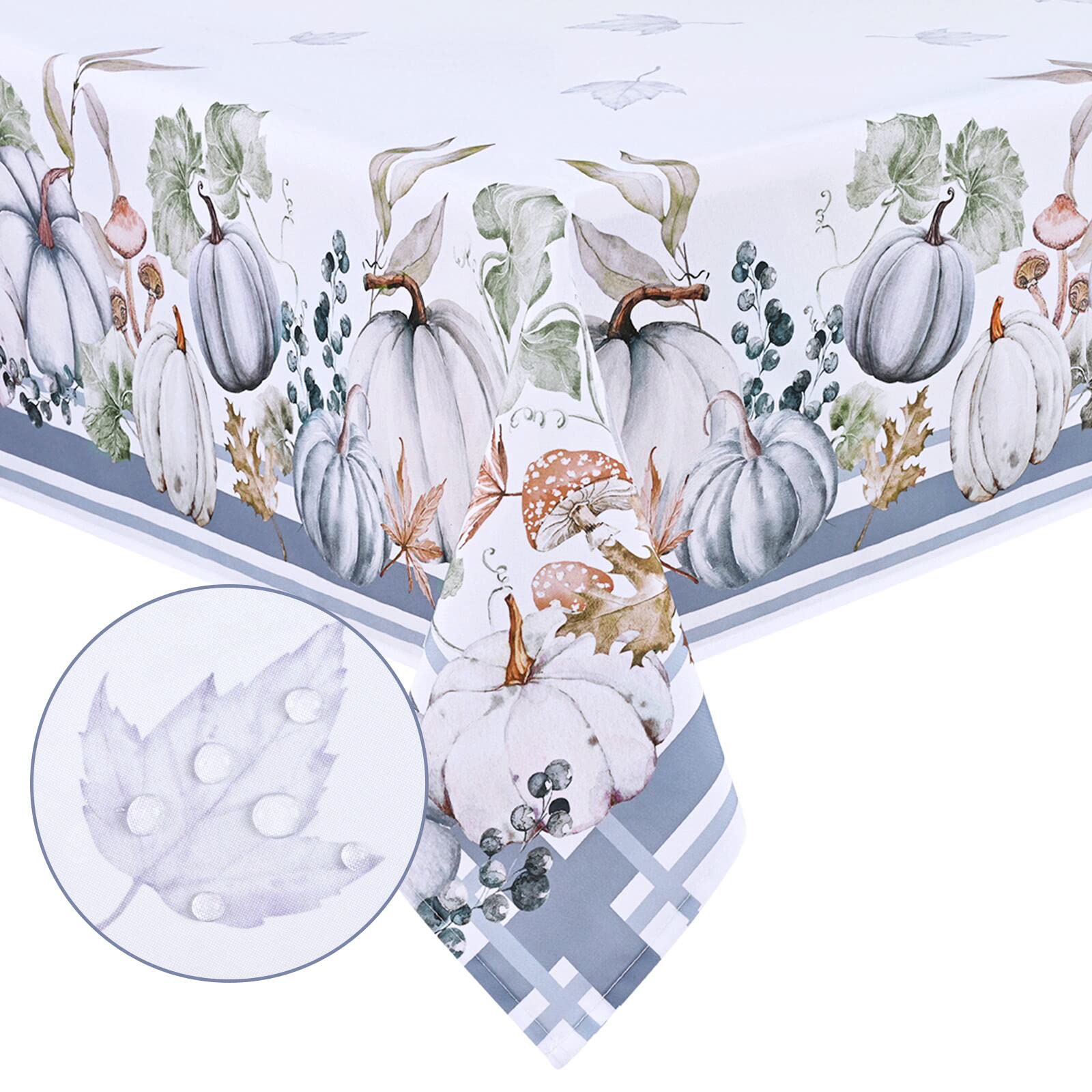 VERTKREA Thanksgiving Table Cloth,Fall Autumn Watercolor Pumpkins ...