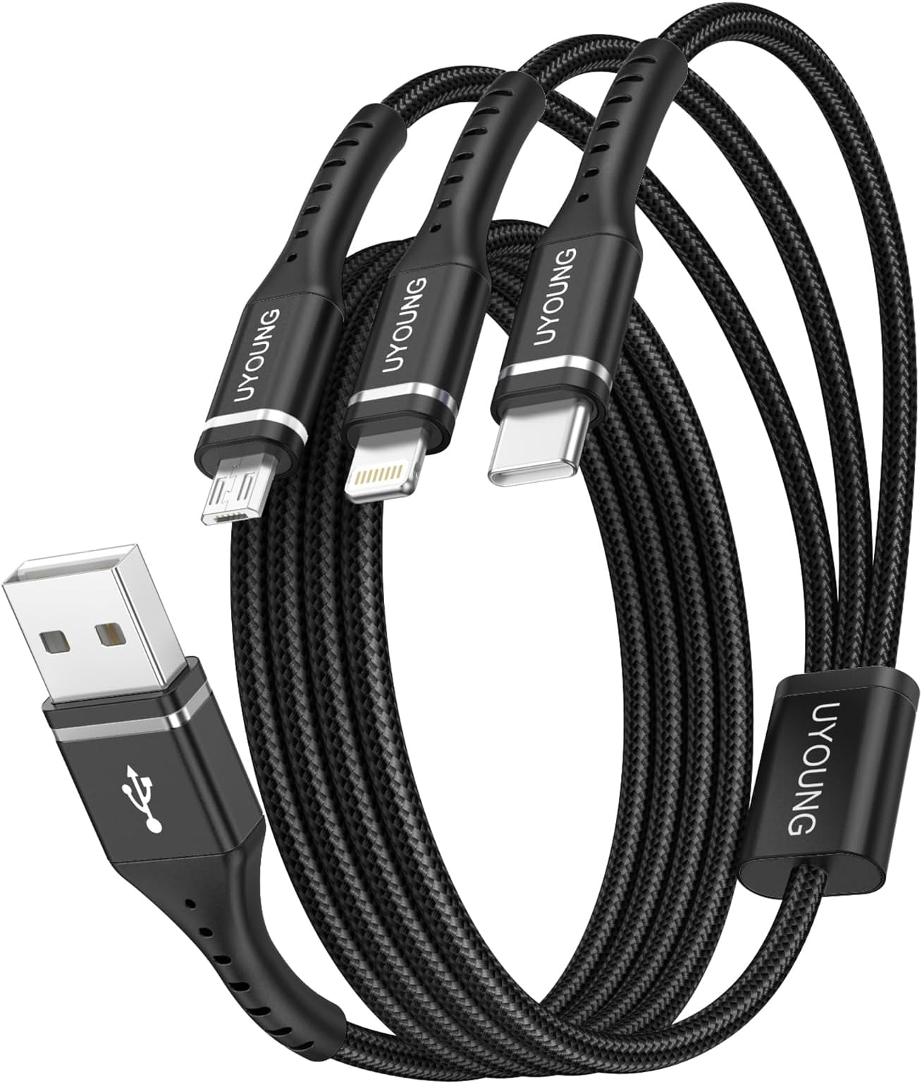 Amazon.com: ASICEN Multi Charging Cable 2Pack 1Ft Short Multi Charging ...