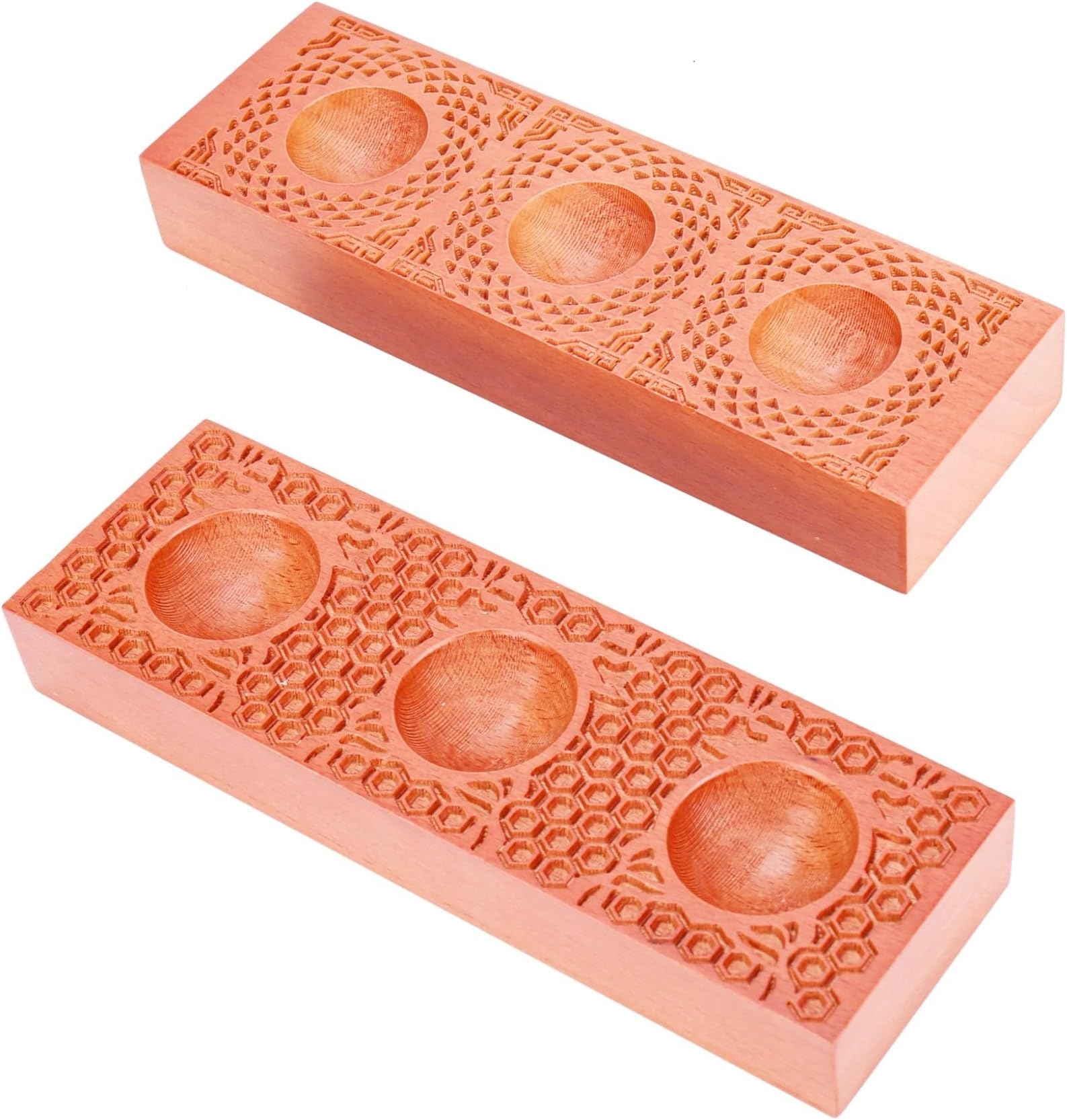 Amazon.com: Wood Pasta Ravioli Board 2 in 1 Wooden Doppio Ravioli Mold ...