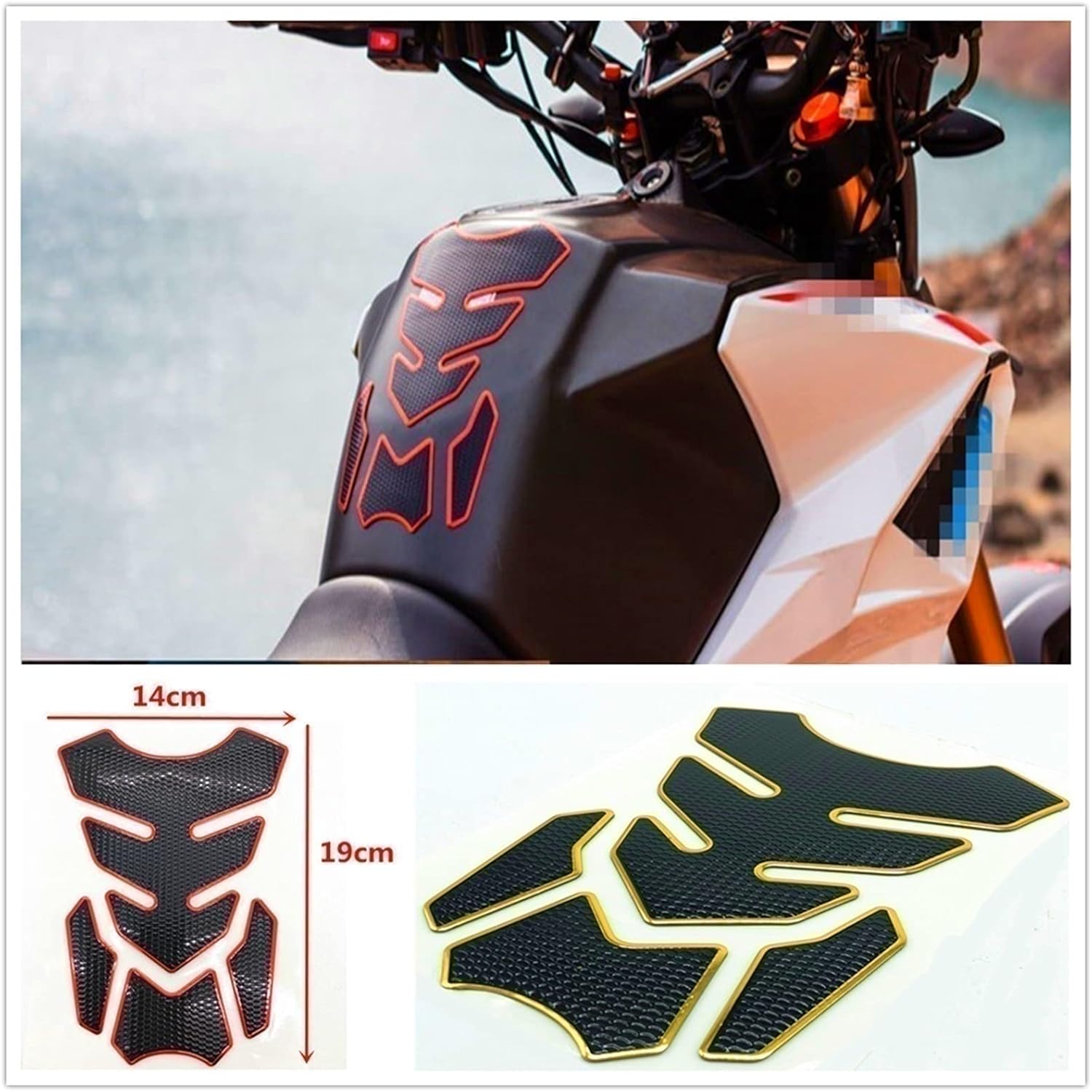 Minmei Motorcycle Tank Stickers Decals for Yamaha YZF R15 XT660 X R Z ...