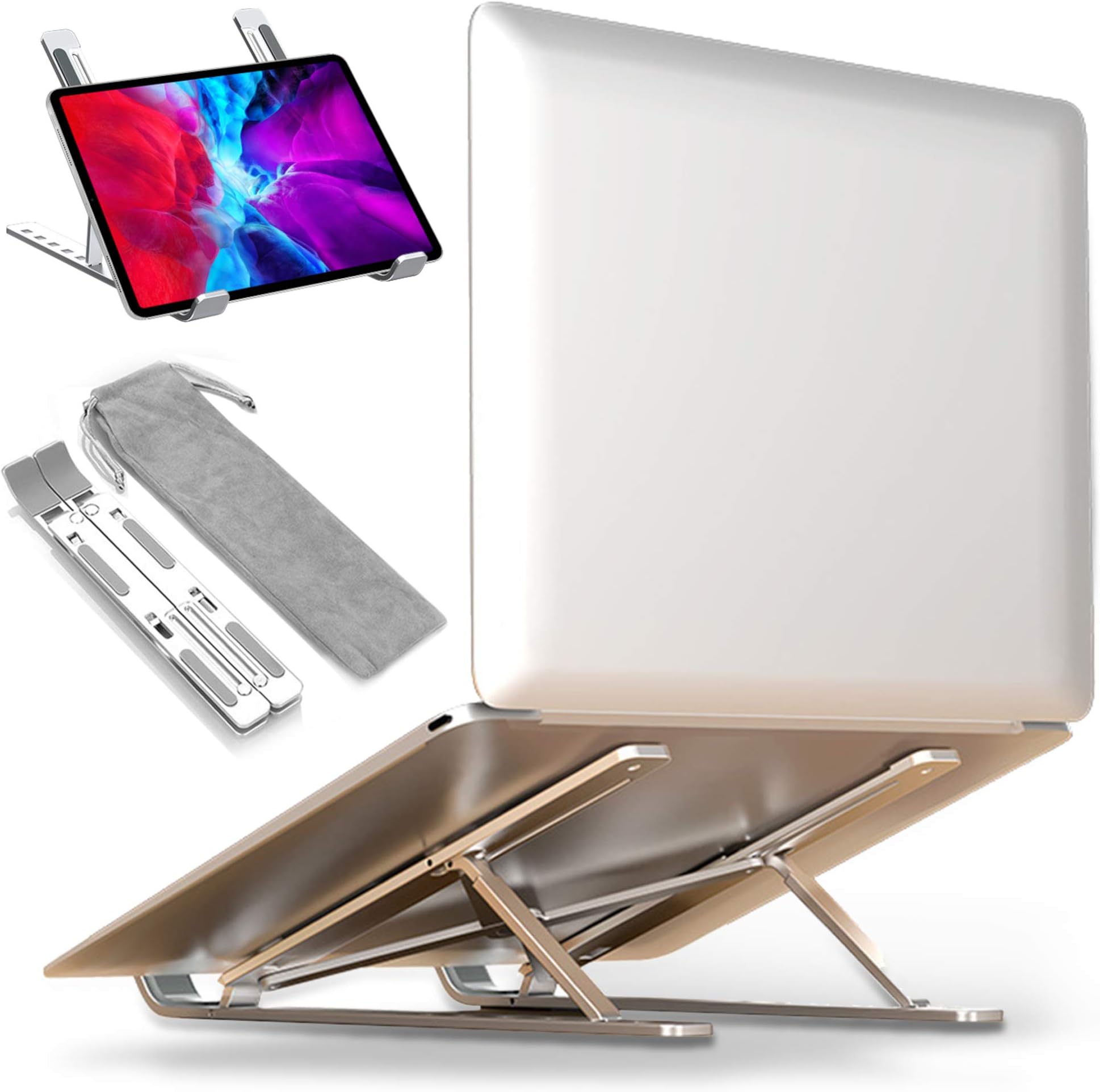 Amazon.com: BoYata Laptop Stand, Portable Laptop Holder Computer Stand ...