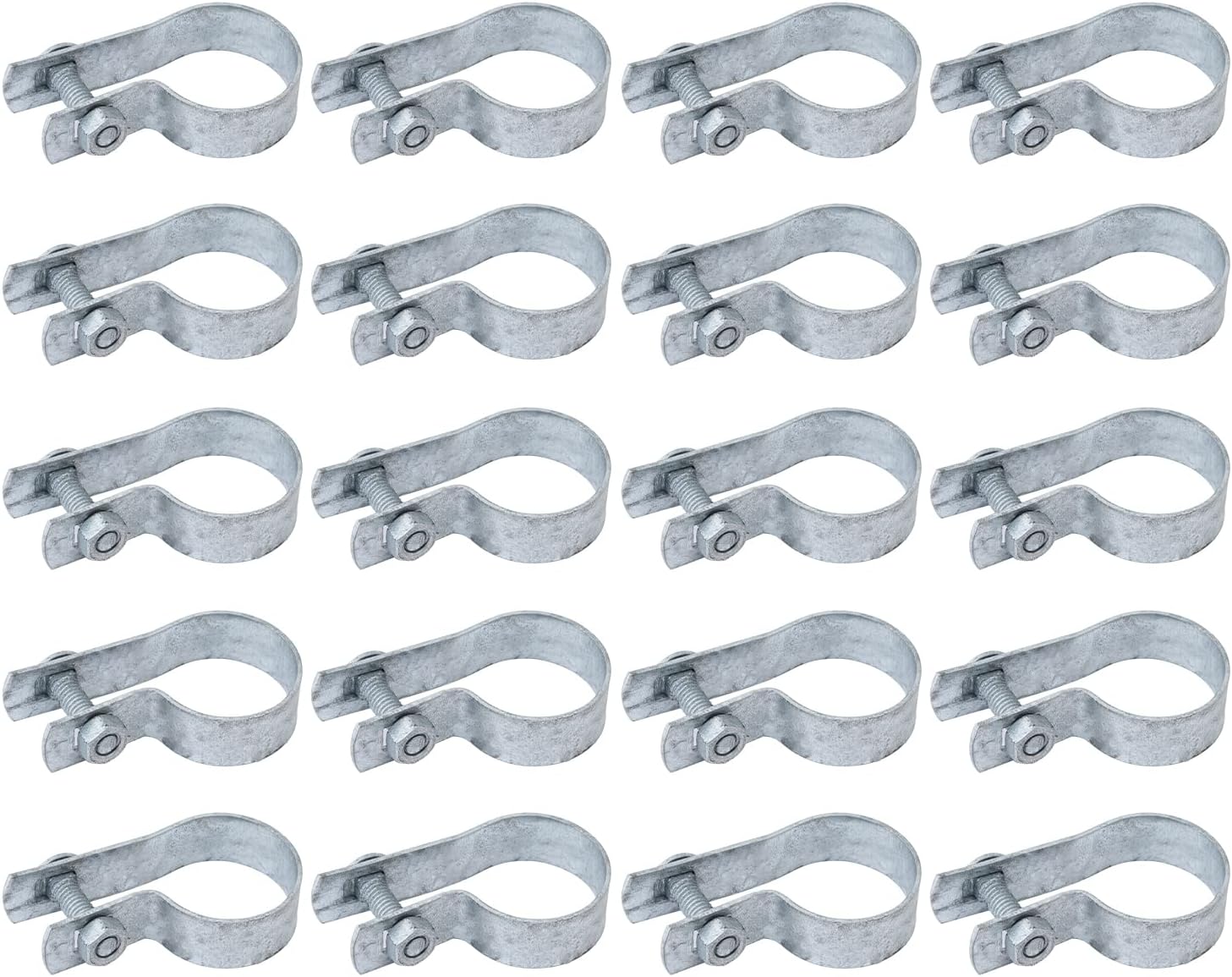 Amazon.com : FENCESMART4U (10 Pack) Tension Bands with Bolts & Nuts for ...