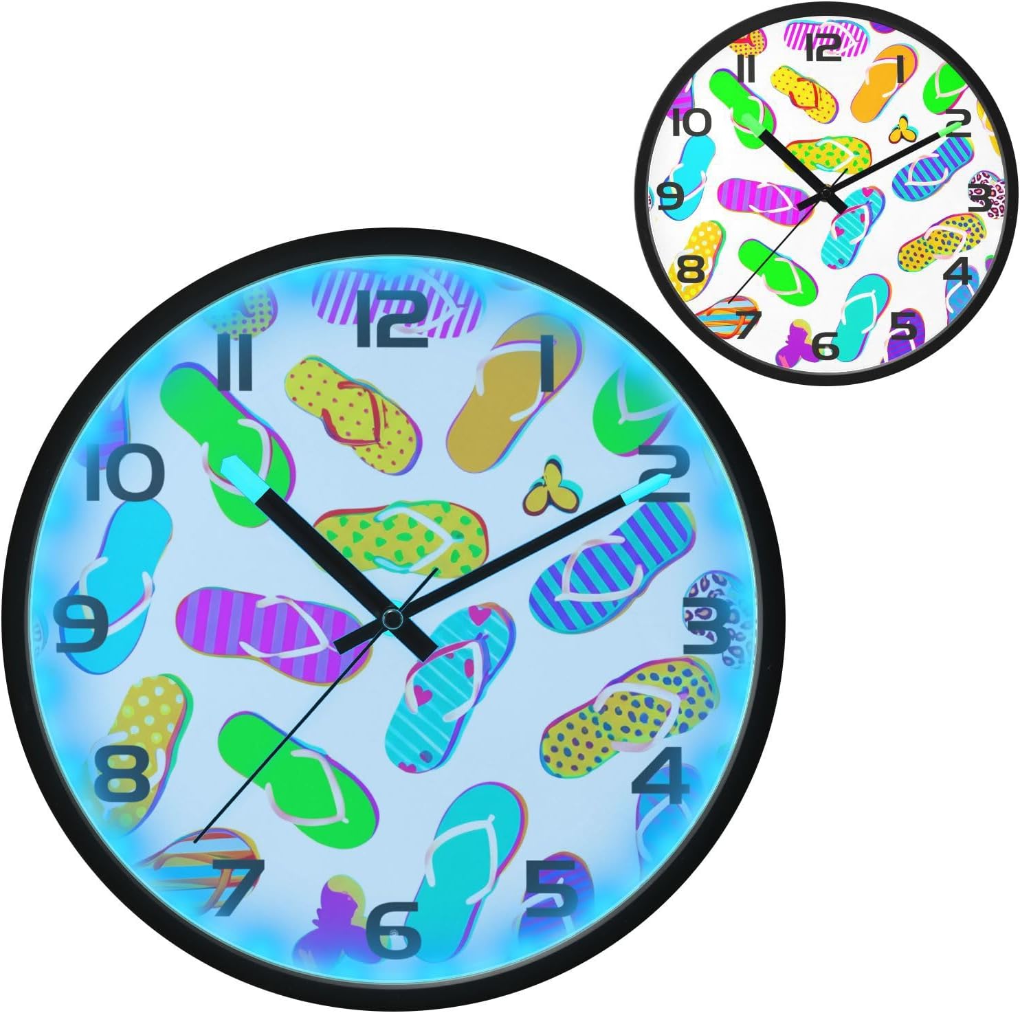 Amazon.com: Nander Colorful Flip Flops Pattern LED Glow in Dark Wall ...