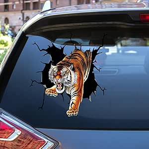 Amazon.com - Bengal Tiger Car Decals - Mighty Tiger Vinyl Decal ...