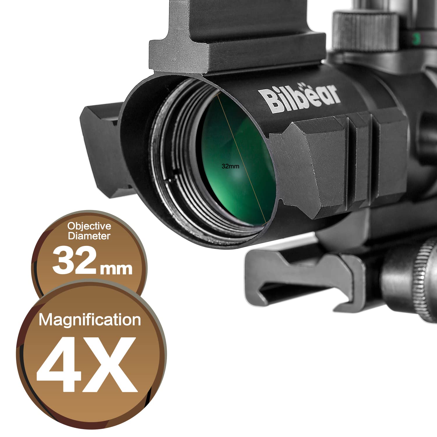 4x32mm Acog scope Riflescope 4X Magnifier Dovetail Reflex Optics Scope ...