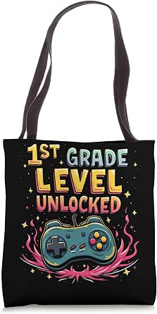 Amazon.com: Cute Level Up First Grade Students 1st Grade Level Unlocked ...