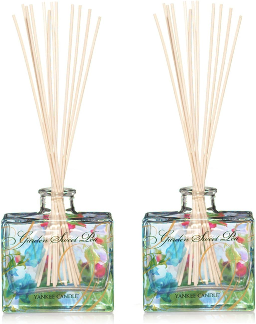 Amazon.com: Yankee Candle 2X Garden Sweet Pea Signature Reed Diffusers ...