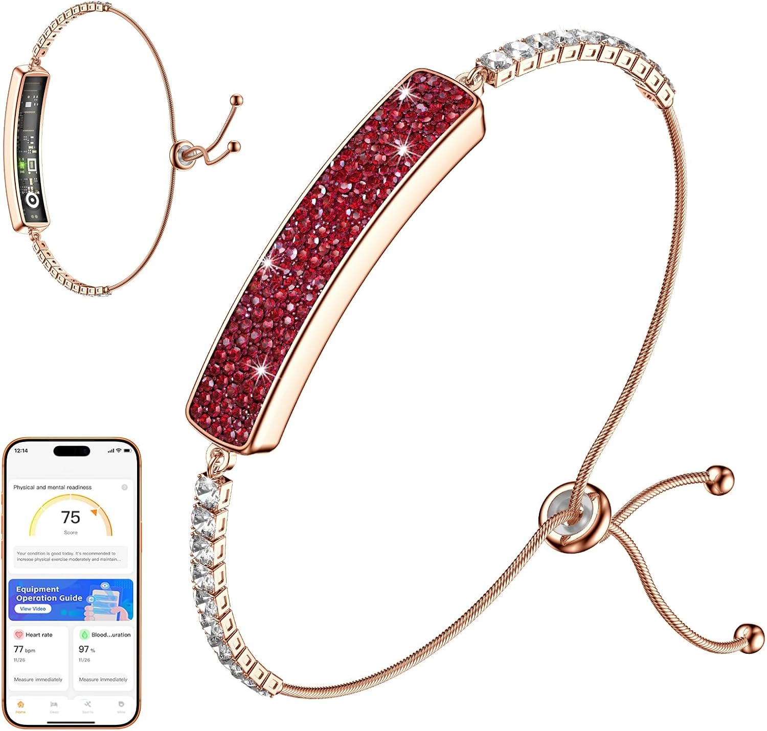 Amazon.com: Smart Bracelet for Women, Activity Fitness Trackers ...