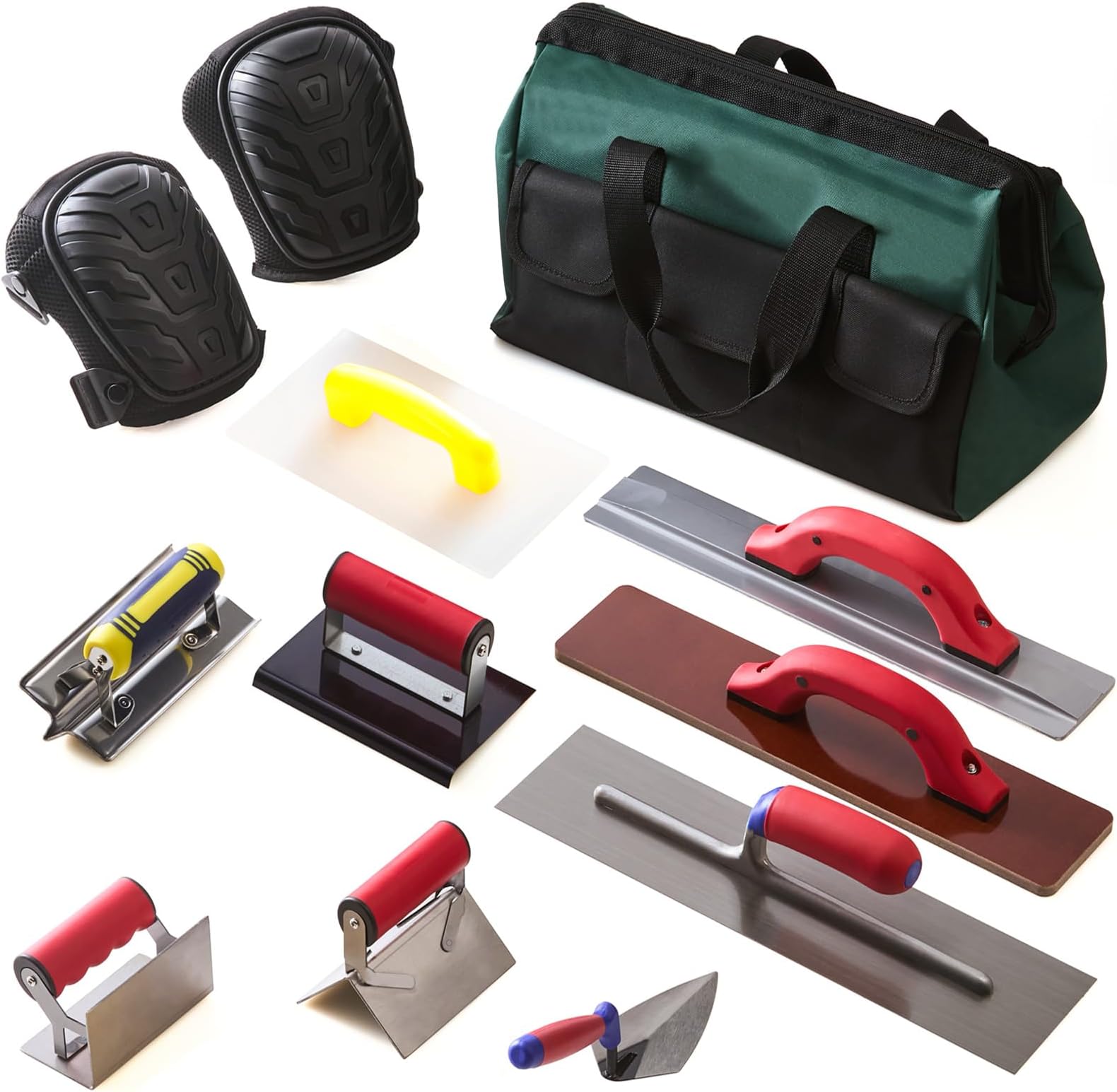 10 Pieces Masonry Hand Tool Set,Includes Magnesium Hand Float,Resin ...