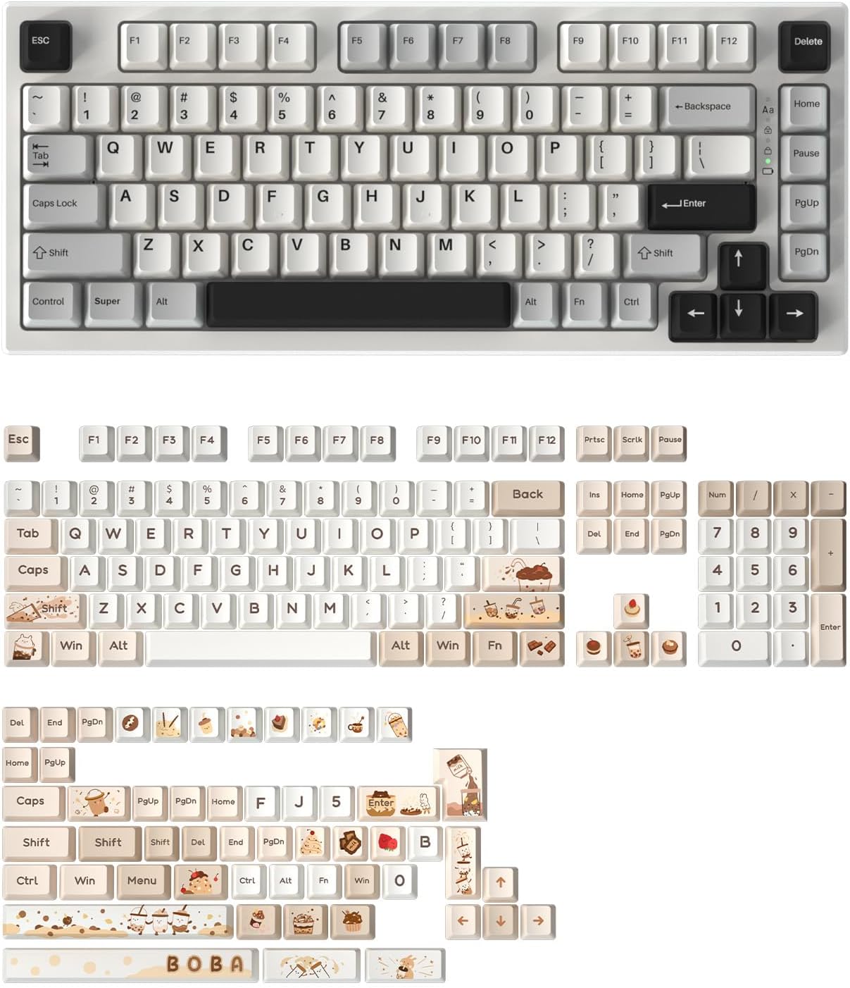 Amazon.com: YUNZII YZ75 Hot Swappable Wireless Mechanical Keyboard ...