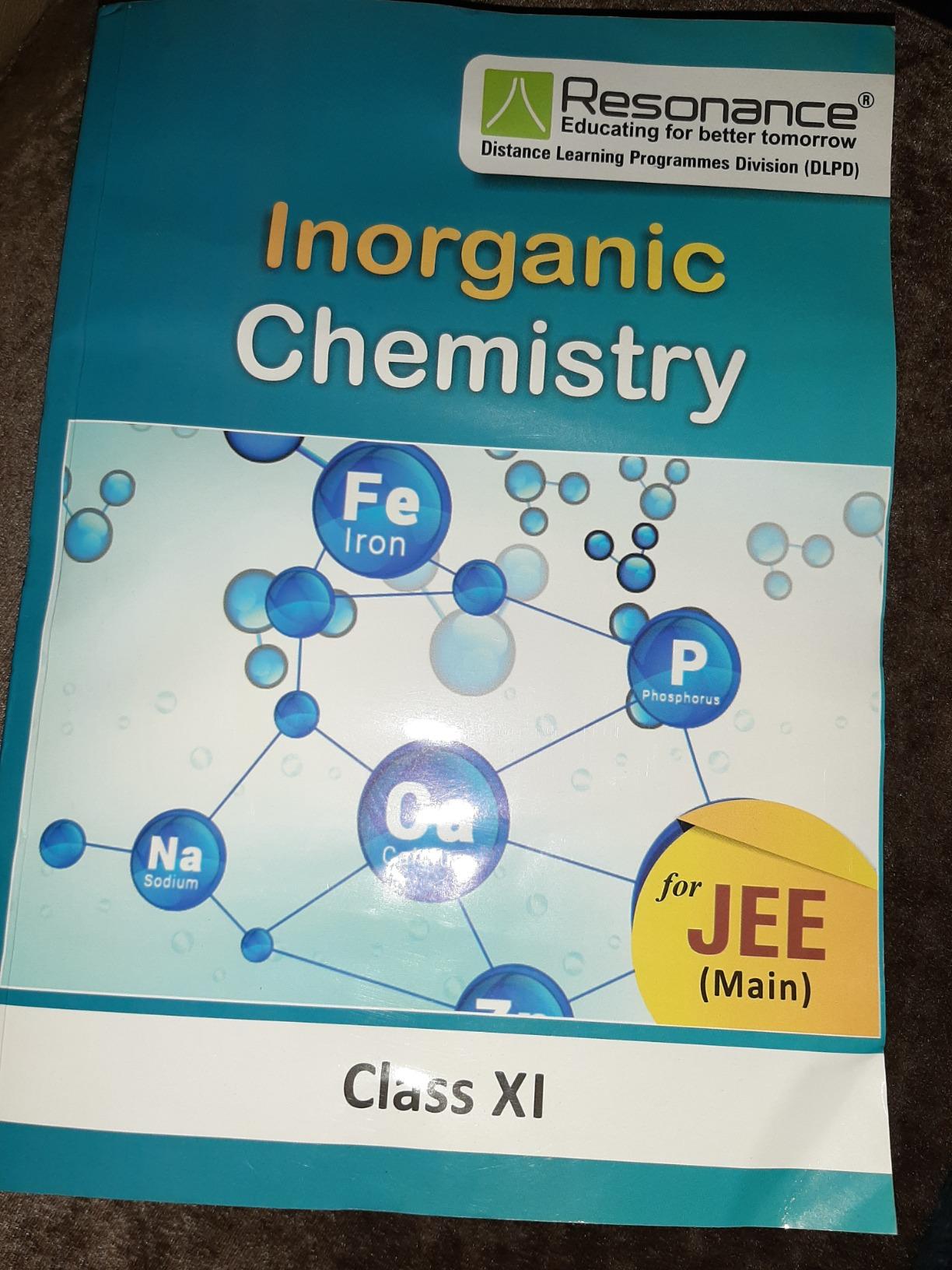 Buy Inorganic Chemistry Book for JEE-Main by Resonance (Class 11th ...