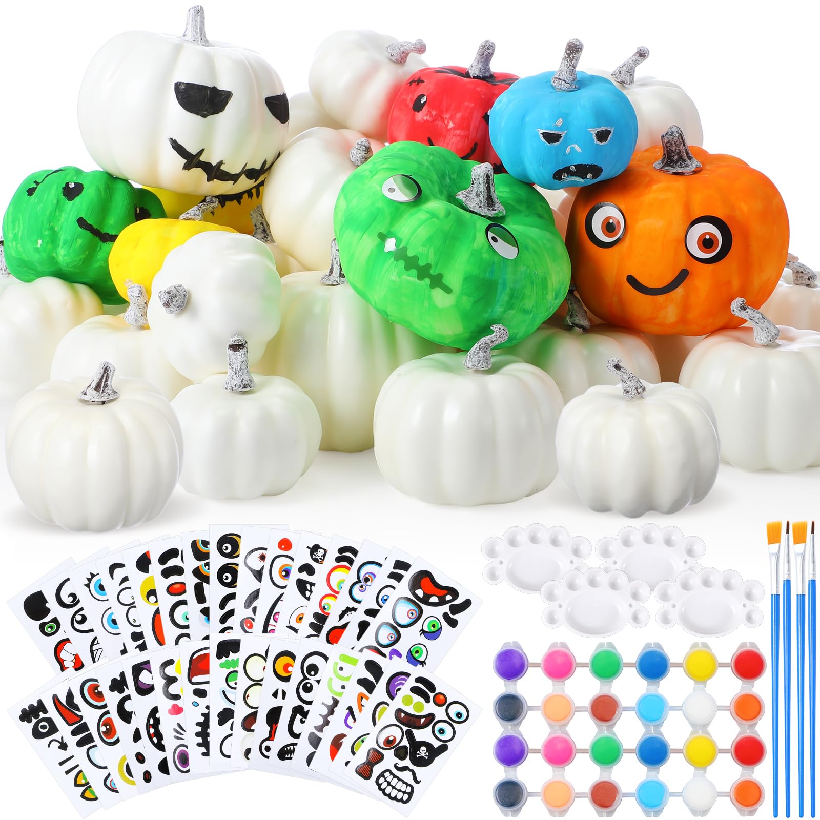 Snapklik.com : Hollowfly 20 Sets DIY Fall Pumpkin Painting Kits ...