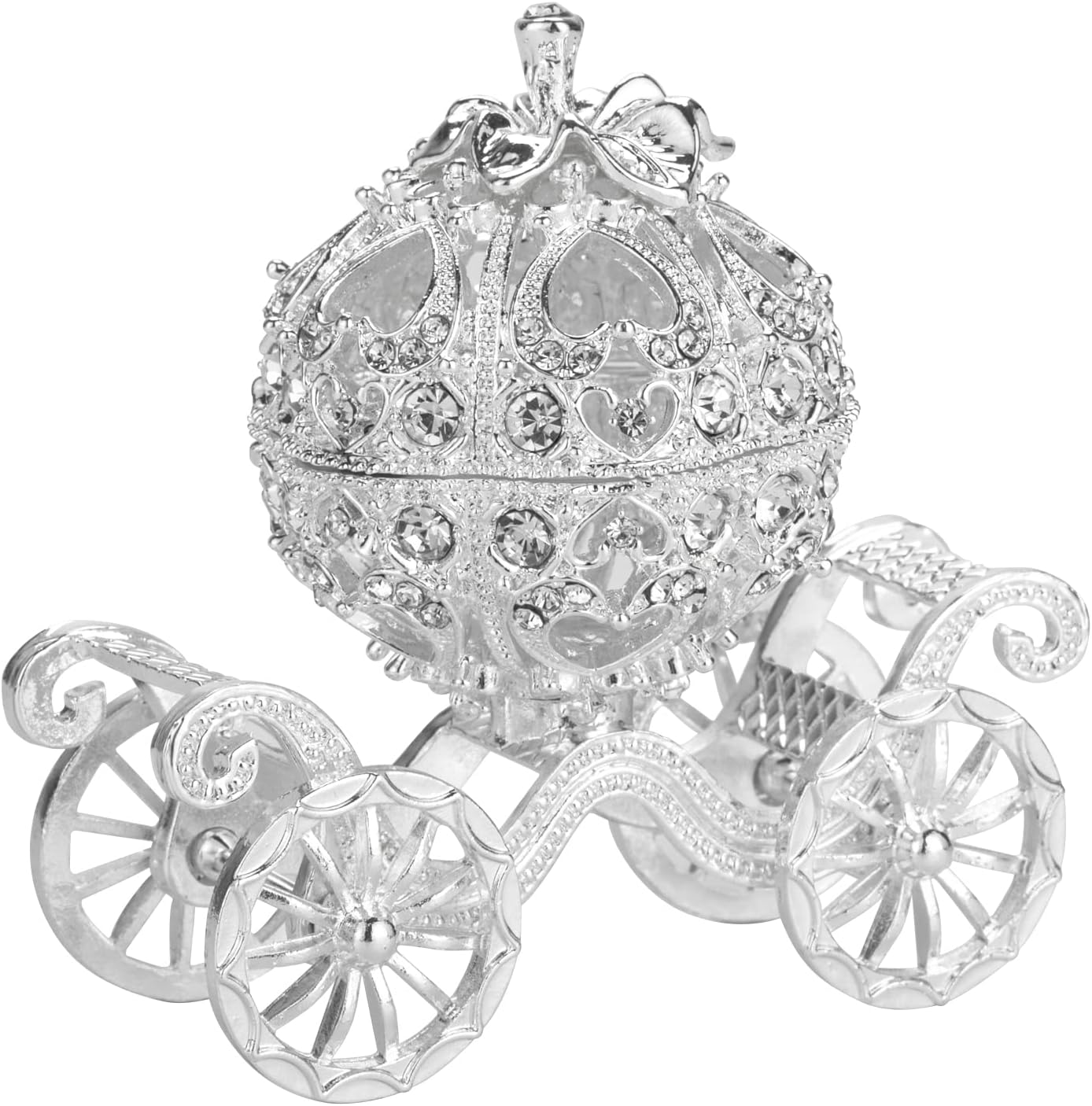 Amazon.com: HEYCAHVA Cinderella Carriage Jewelry Box for Girls ...