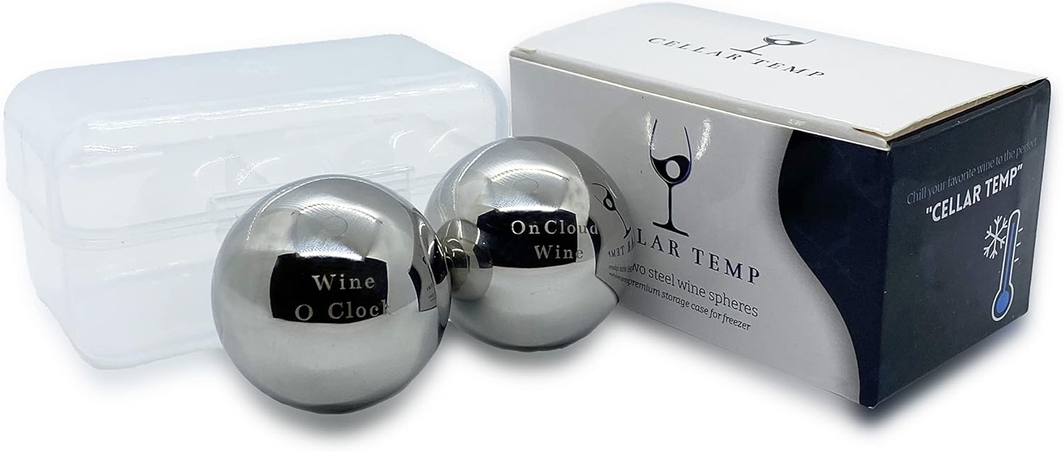Amazon.com: CELLAR TEMP Chilling Spheres With Case - Keeps Your Wine ...