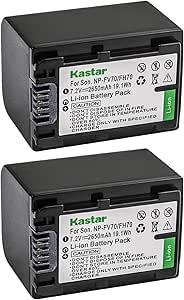 Amazon.com: Kastar NPFH70 Battery (2-Pack) for Sony NP-FH100, FH60, FH70, NP-FH90, TRV and Sony ...