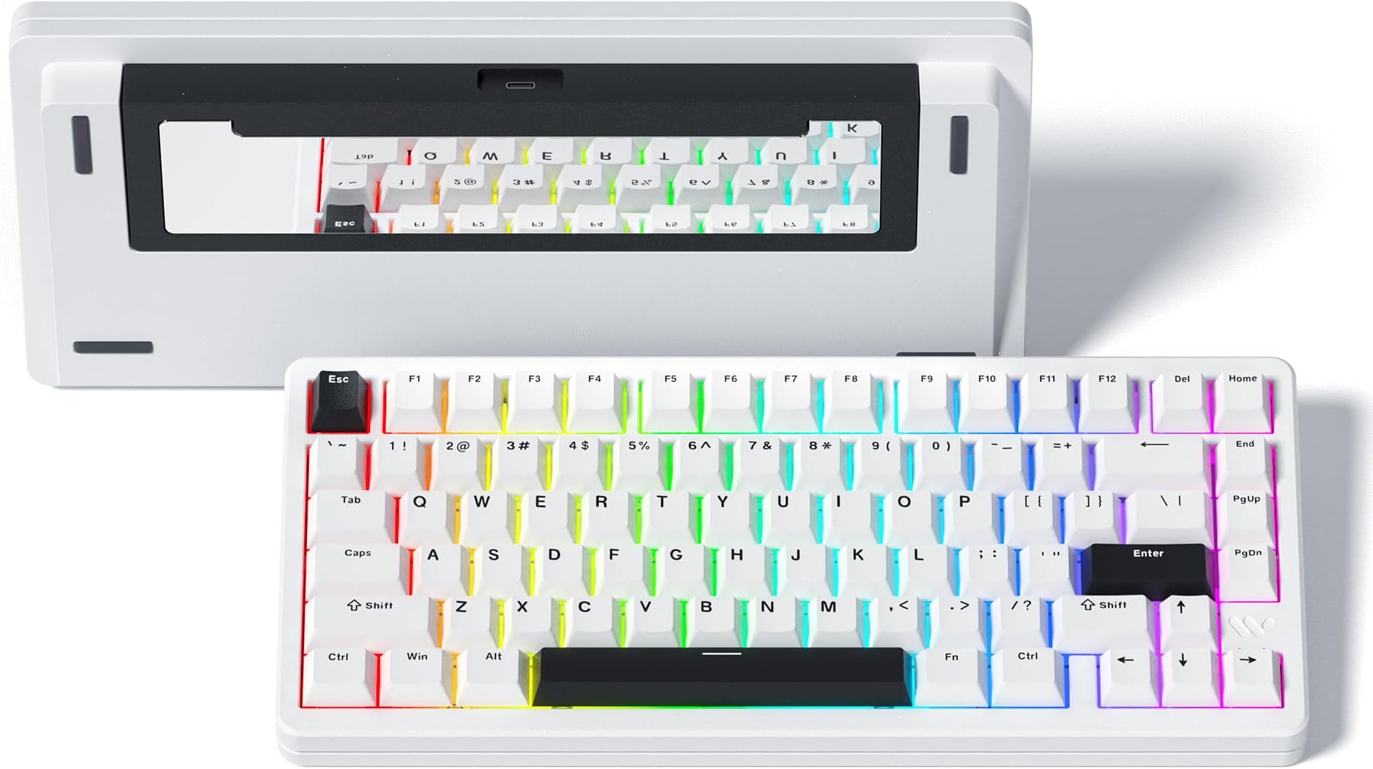 Amazon.com: Womier S-K71 75% Gaming Keyboard with Aluminum Alloy Shell ...