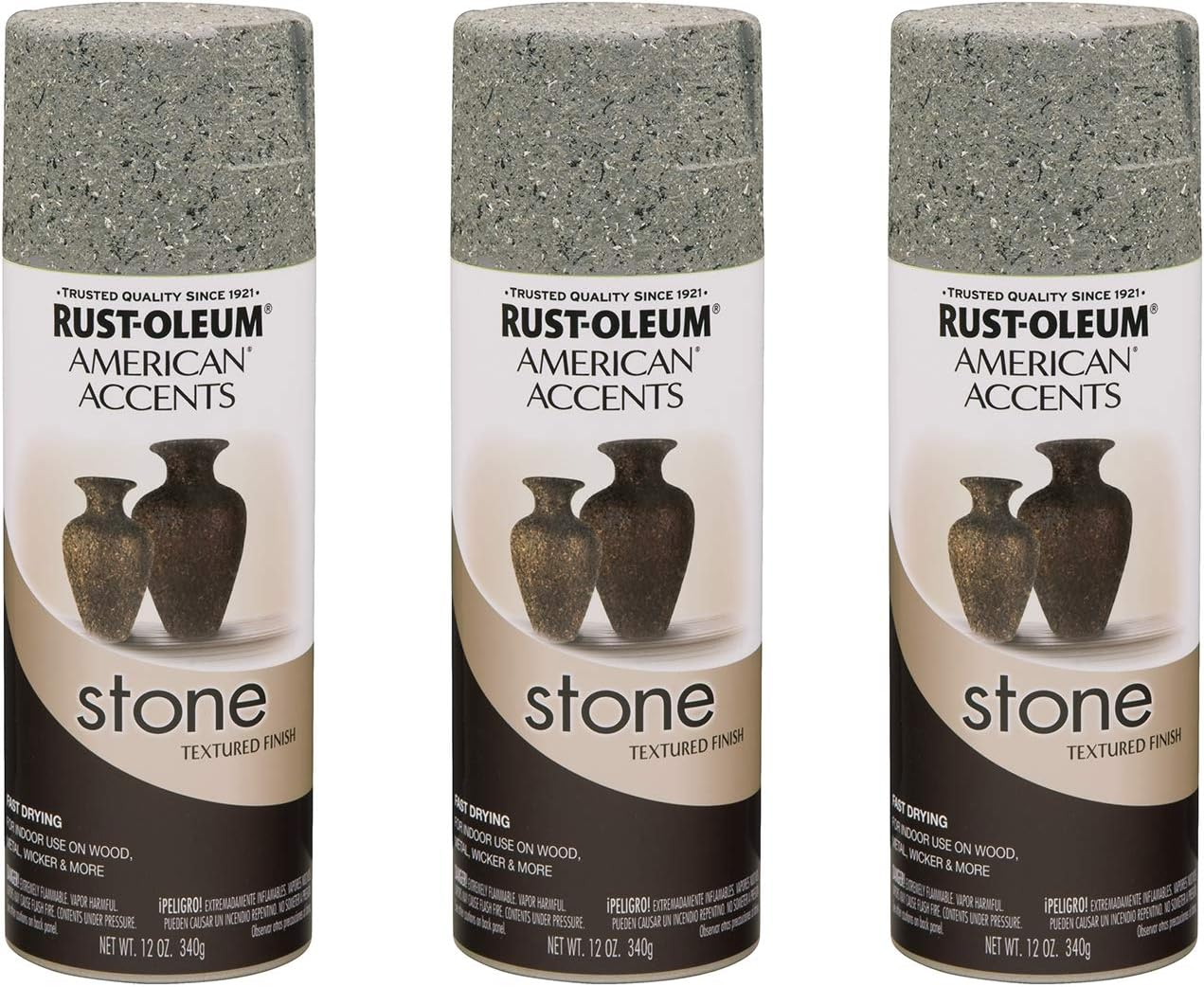 Krylon K18202 Coarse Stone Texture Finish Spray Paint, Charcoal Sand ...